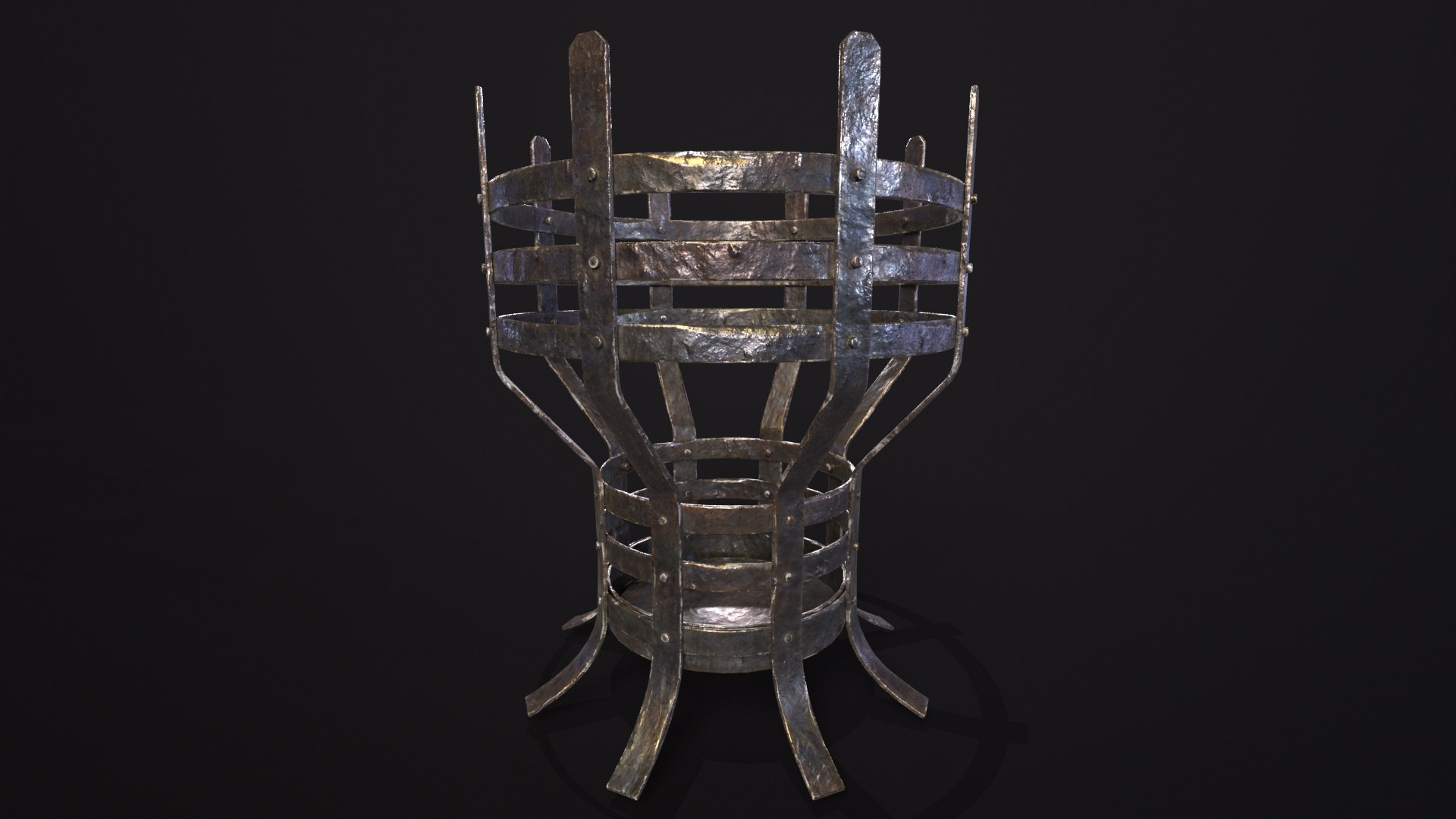 3D Gothic Dungeon Brazier - TurboSquid 2174926