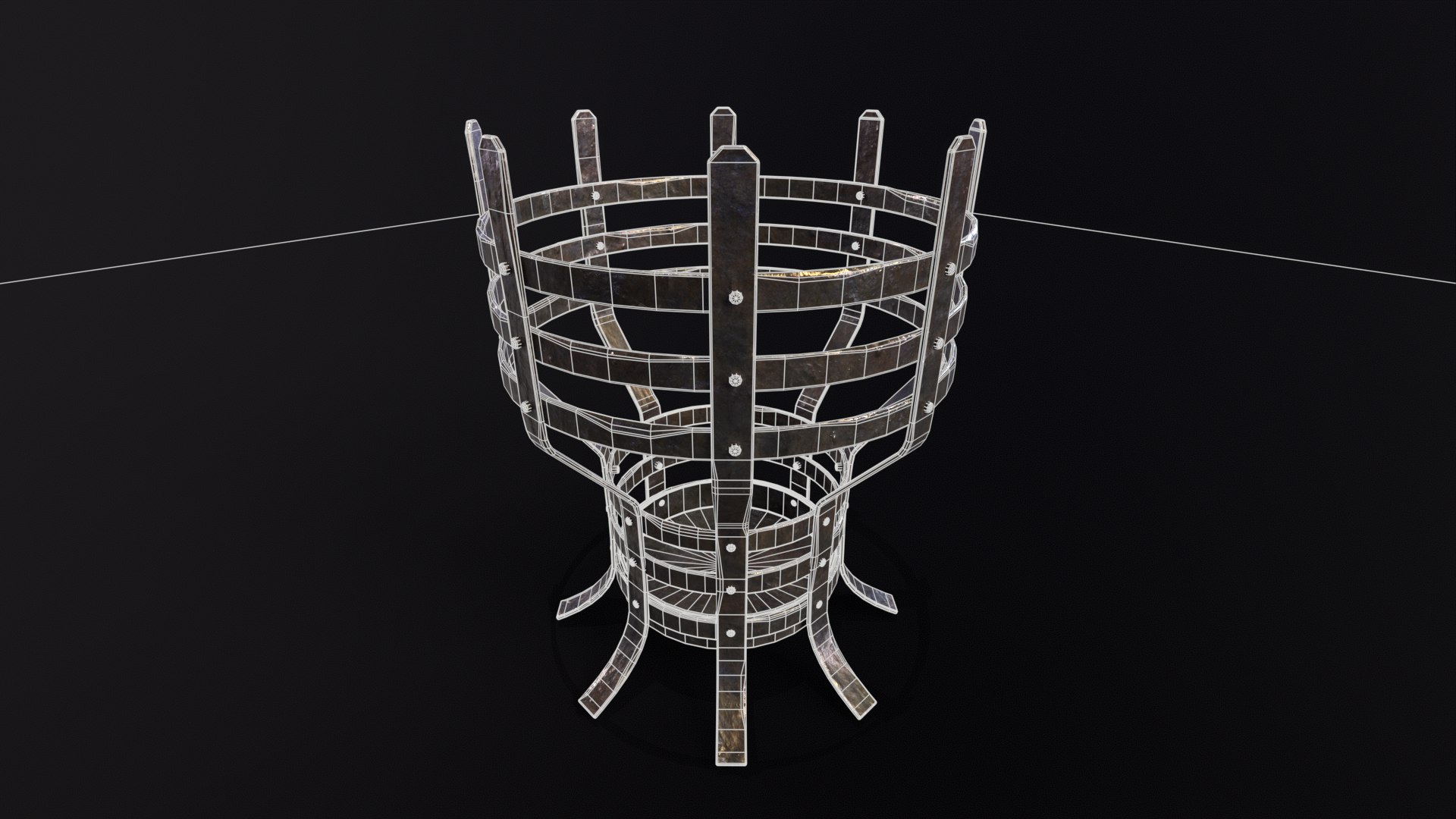 3D Gothic Dungeon Brazier - TurboSquid 2174926