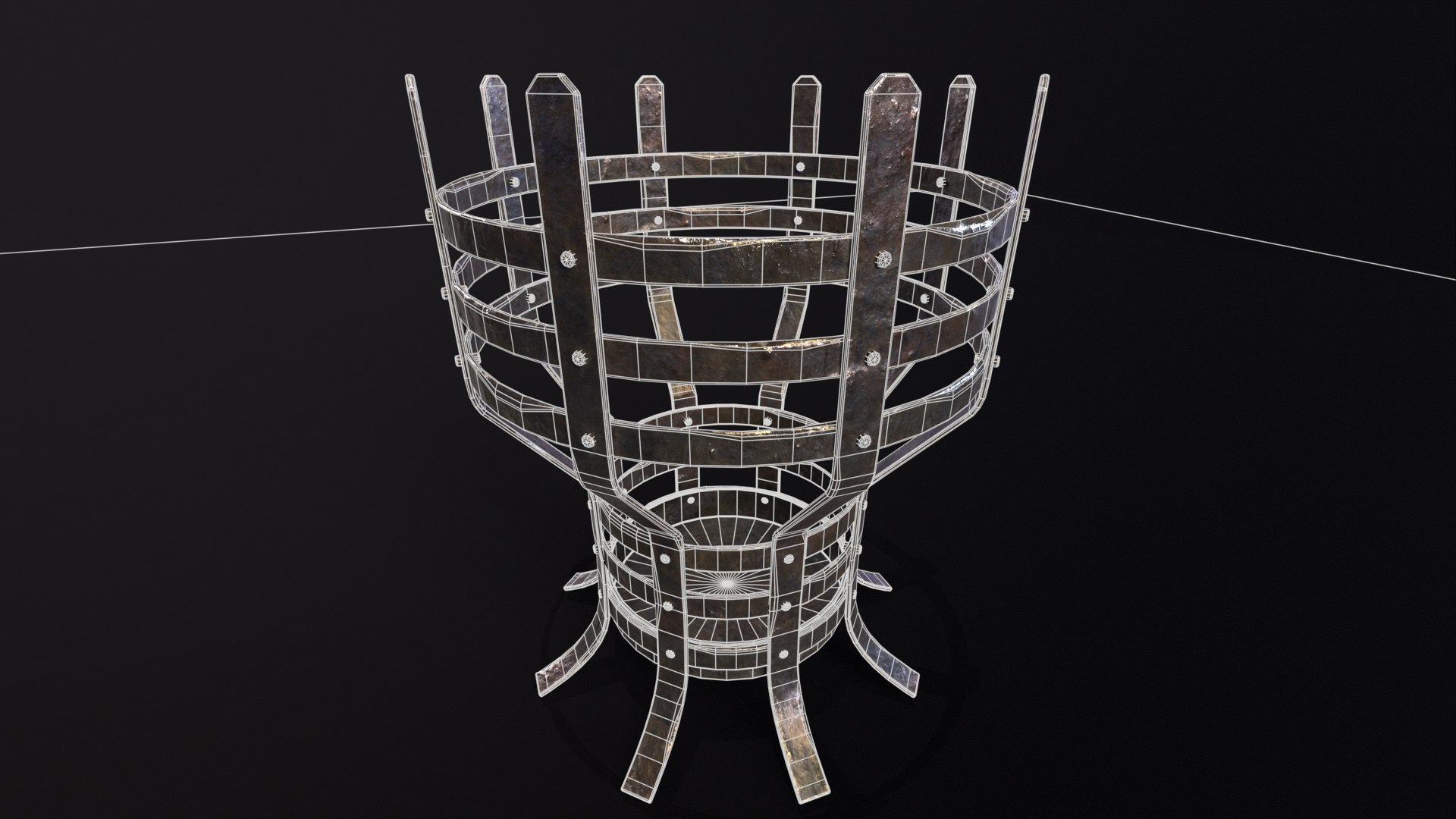 3D Gothic Dungeon Brazier - TurboSquid 2174926