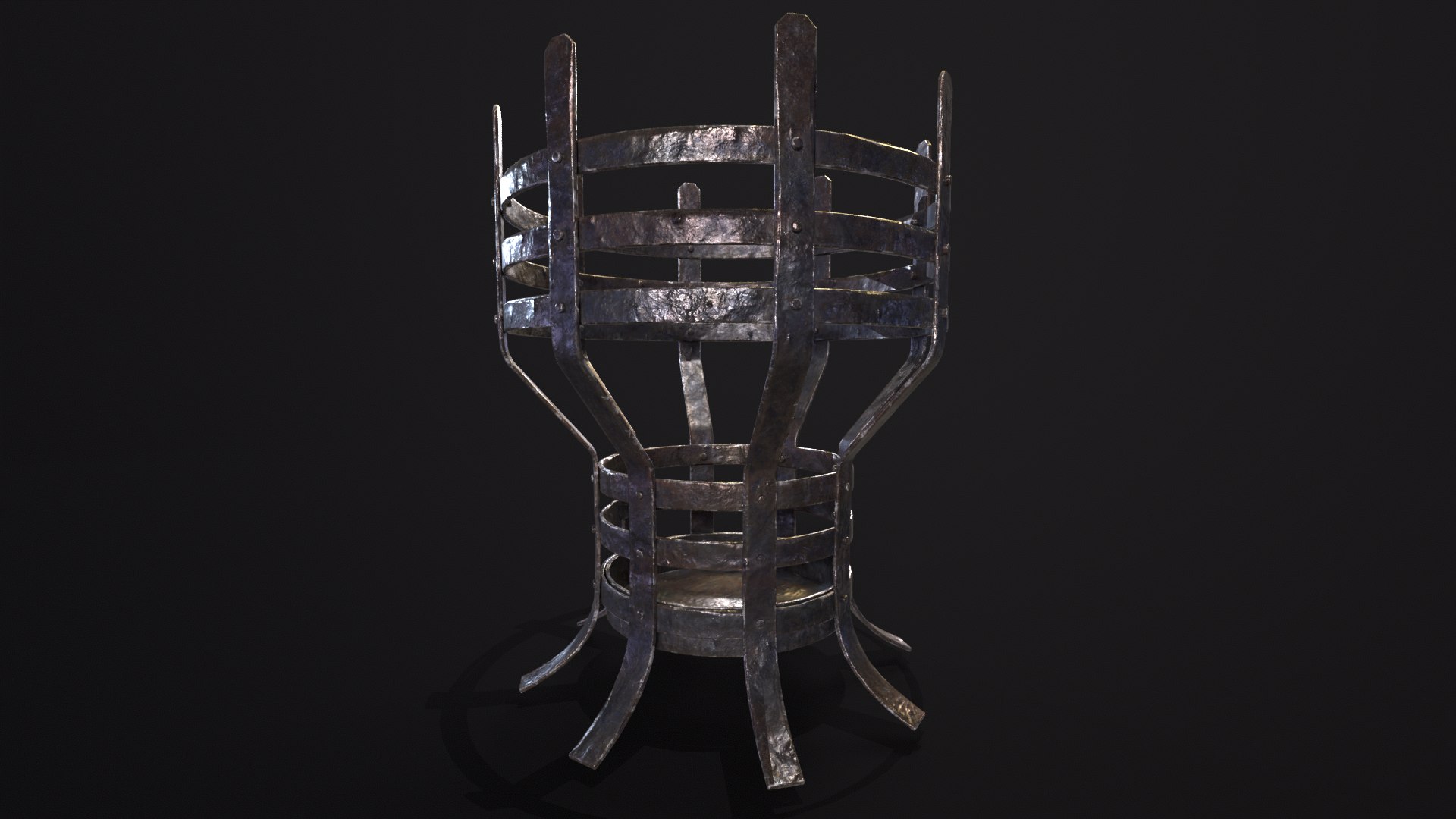 3D Gothic Dungeon Brazier - TurboSquid 2174926