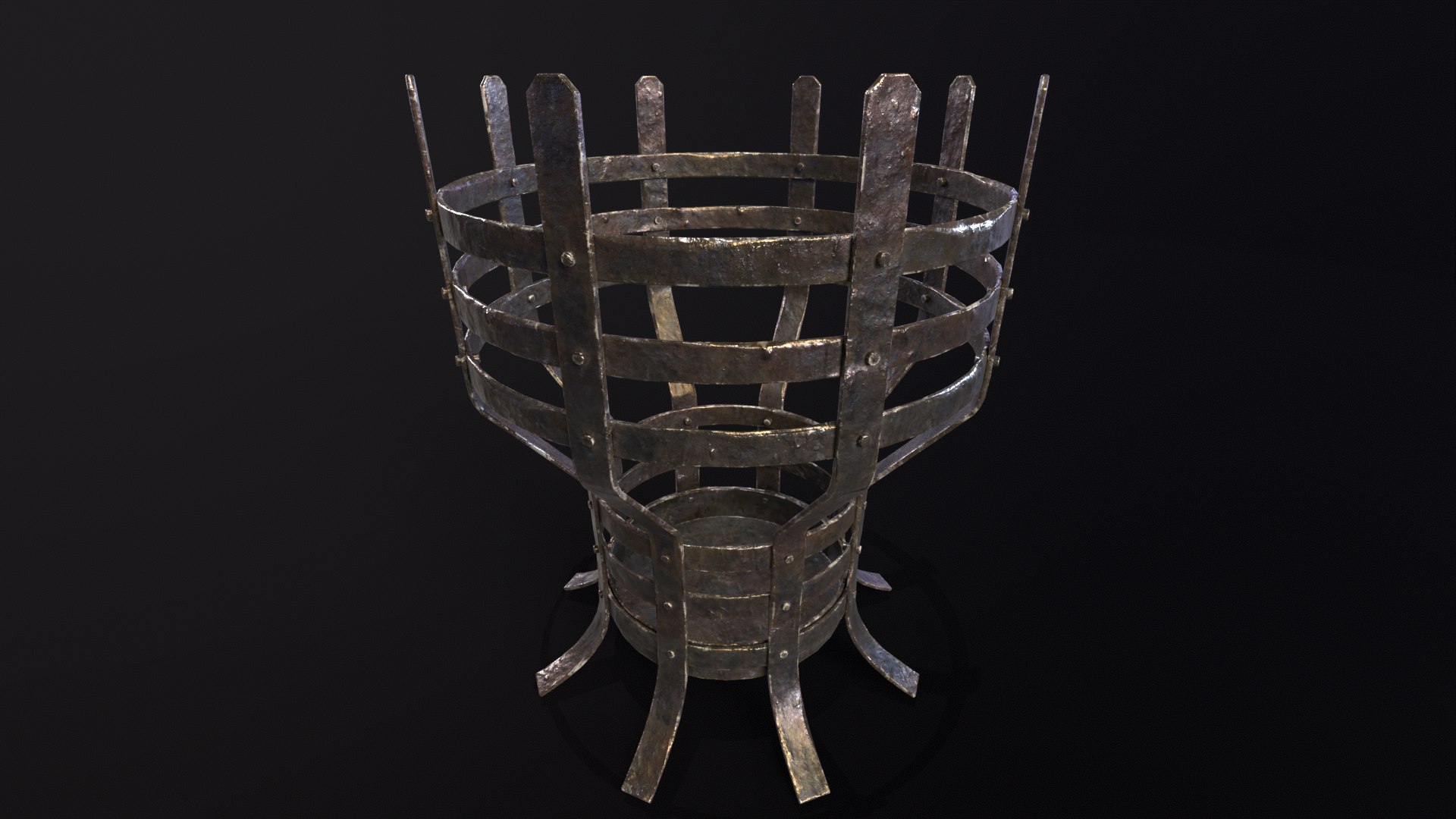 3D Gothic Dungeon Brazier - TurboSquid 2174926