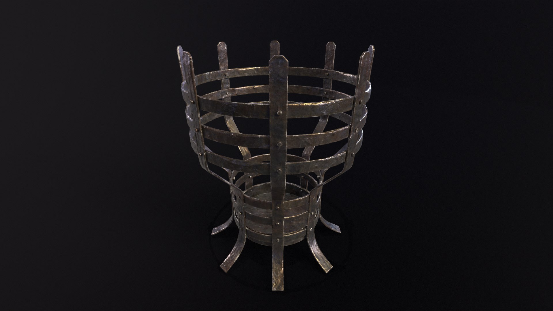 3D Gothic Dungeon Brazier - TurboSquid 2174926