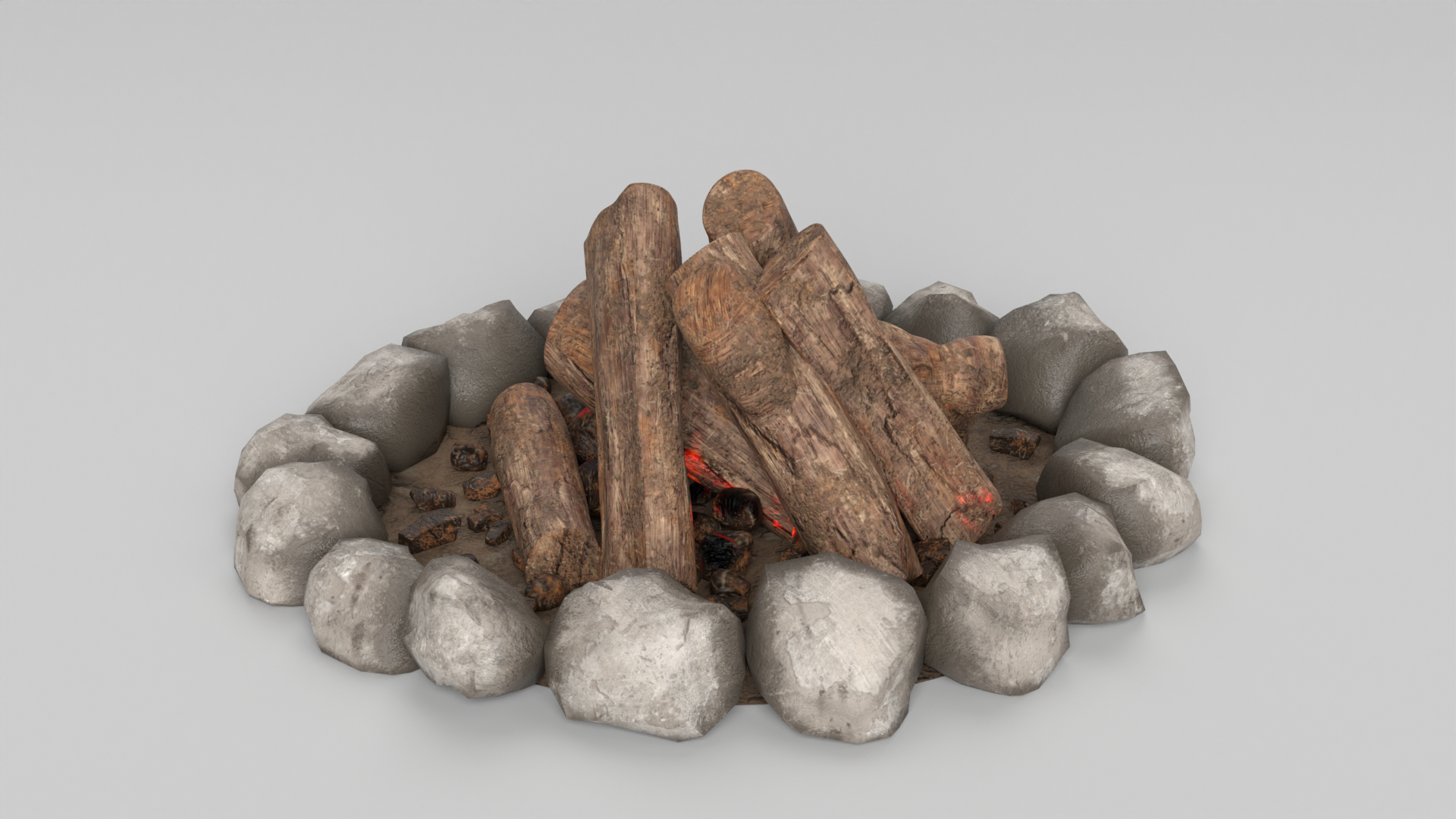 3D Campfire 3 - TurboSquid 2130312