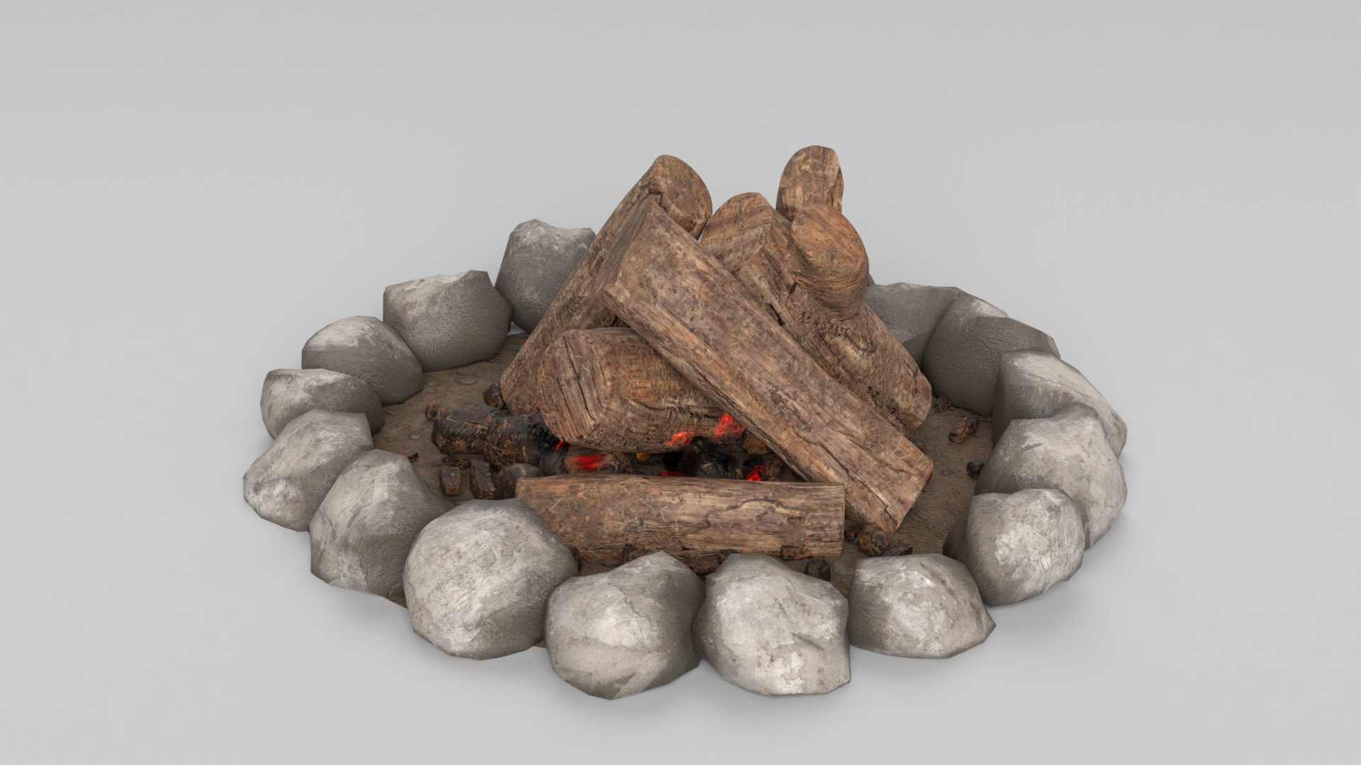 3D Campfire 3 - TurboSquid 2130312