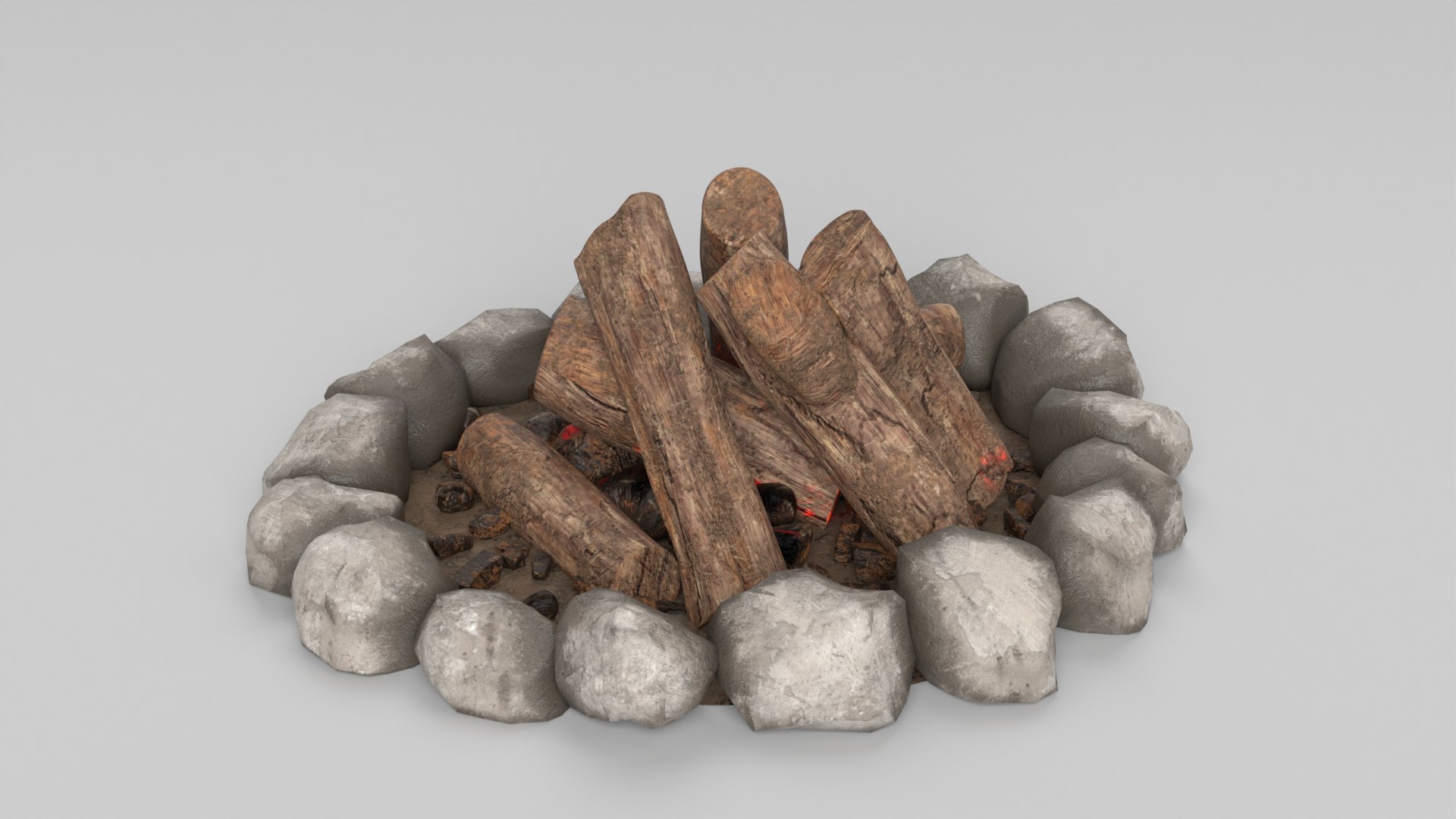 3D Campfire 3 - TurboSquid 2130312