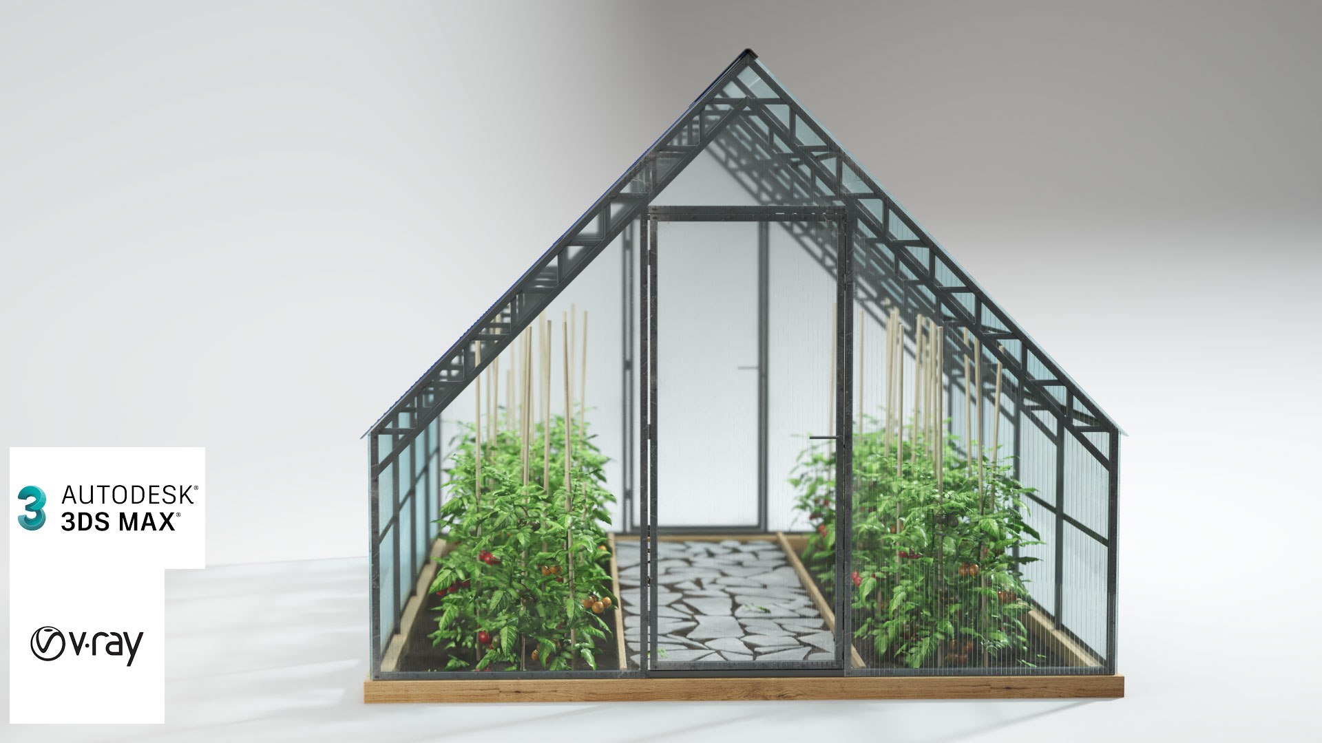 Greenhouse Model Turbosquid 1999440