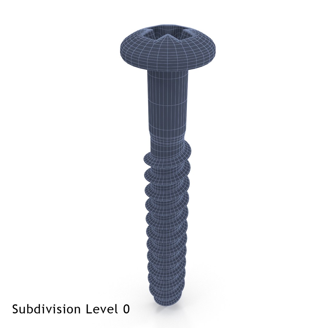 Head Screw 3D Model - TurboSquid 1193333