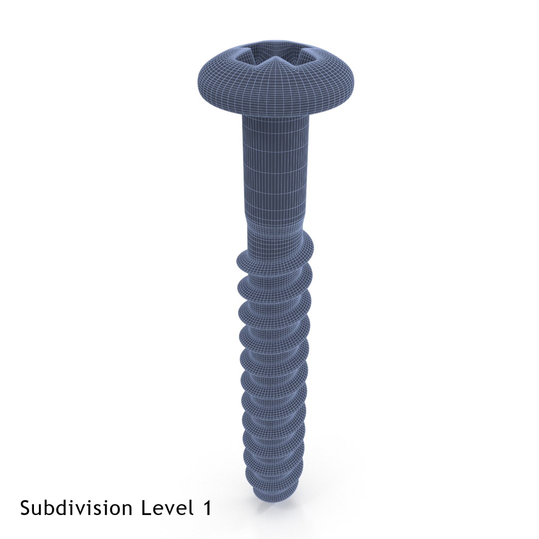 Head Screw 3D Model - TurboSquid 1193333