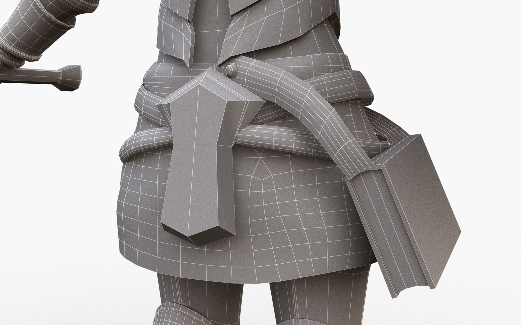 3D female knight model - TurboSquid 1644109