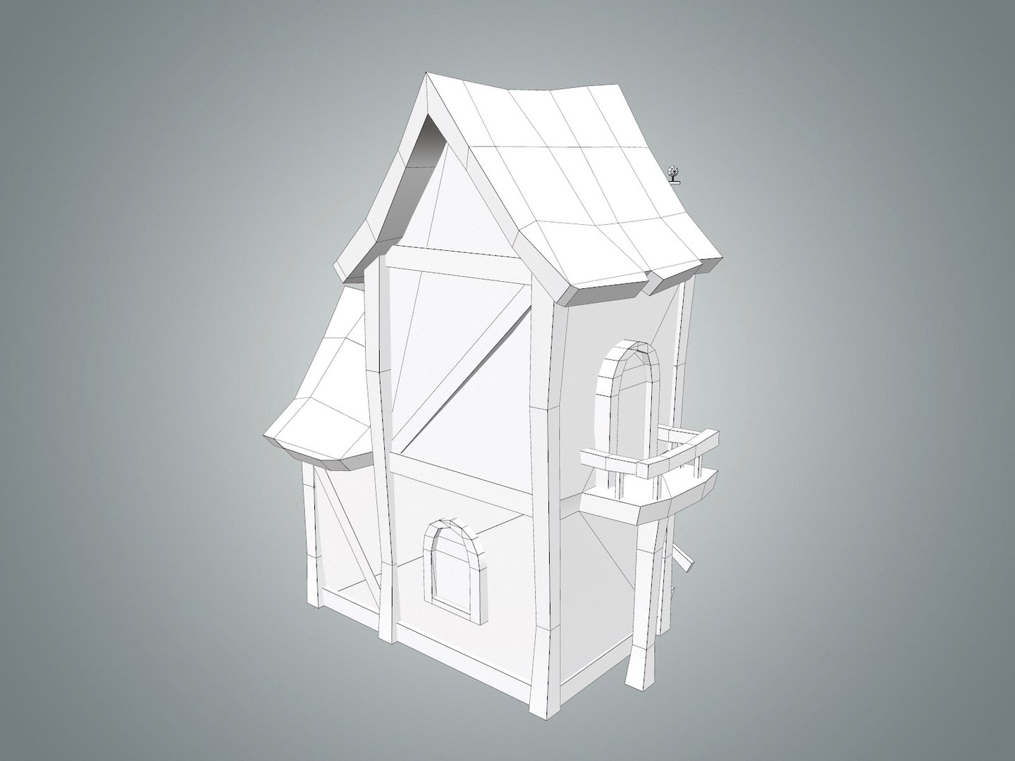 Fantasy House 6 3d Model