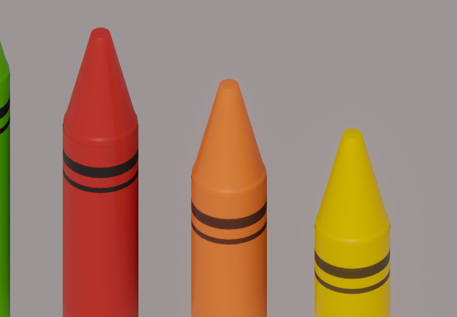 Crayons 3D Model - TurboSquid 1868129