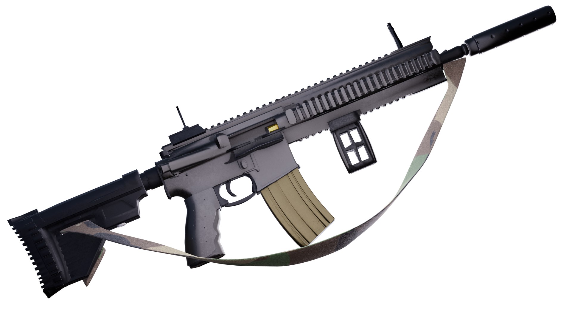 HK 416 Rifle Model - TurboSquid 2400915