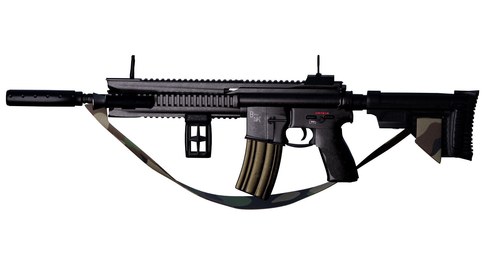 HK 416 Rifle Model - TurboSquid 2400915