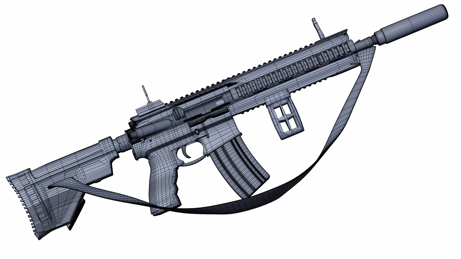 HK 416 Rifle Model - TurboSquid 2400915