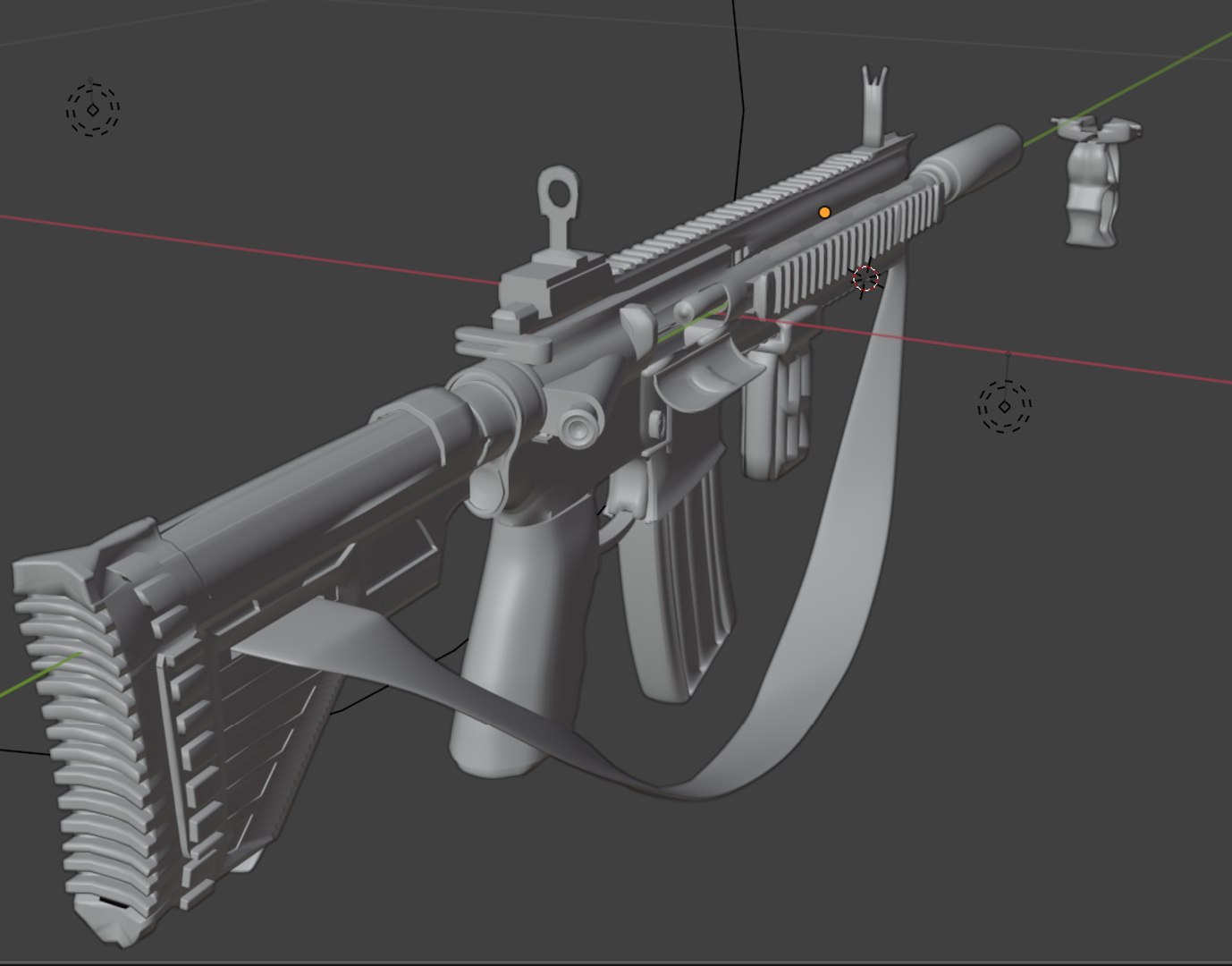 HK 416 Rifle Model - TurboSquid 2400915