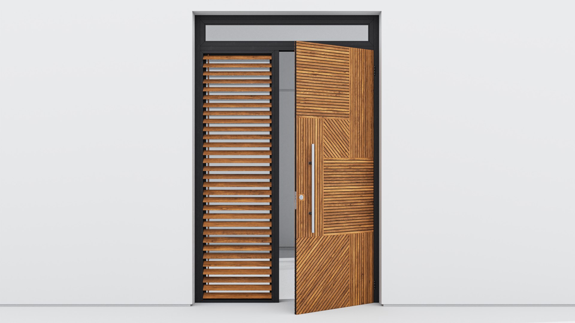 3D Model Aluminium Door 186 - TurboSquid 2037737