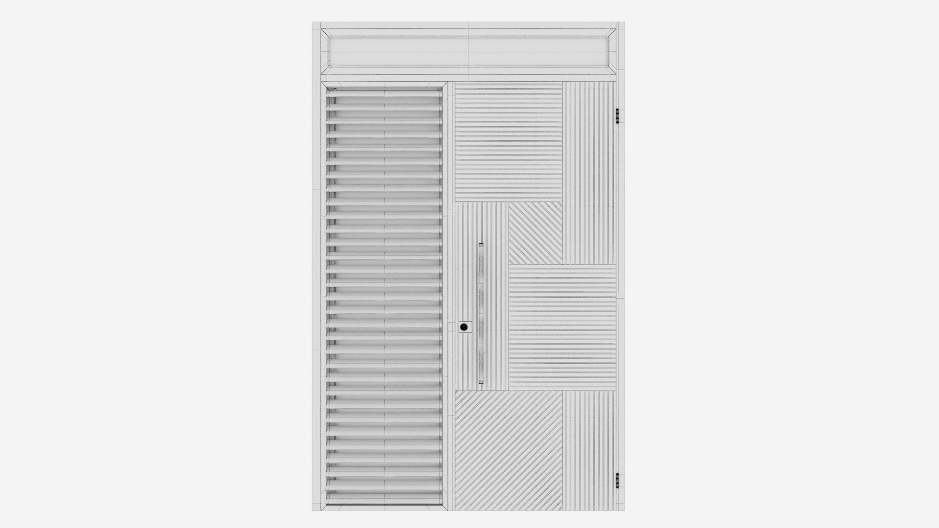 3D Model Aluminium Door 186 - TurboSquid 2037737