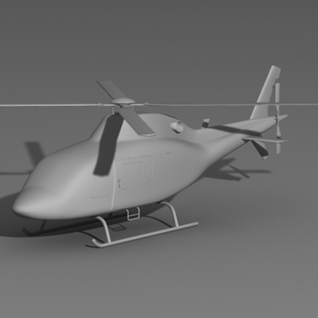 3d Agusta 119 Helicopter
