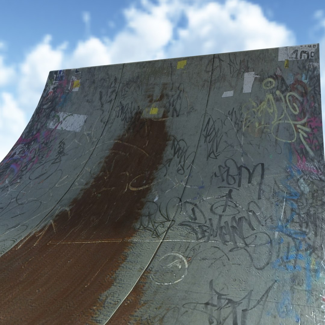 3d skate pipe