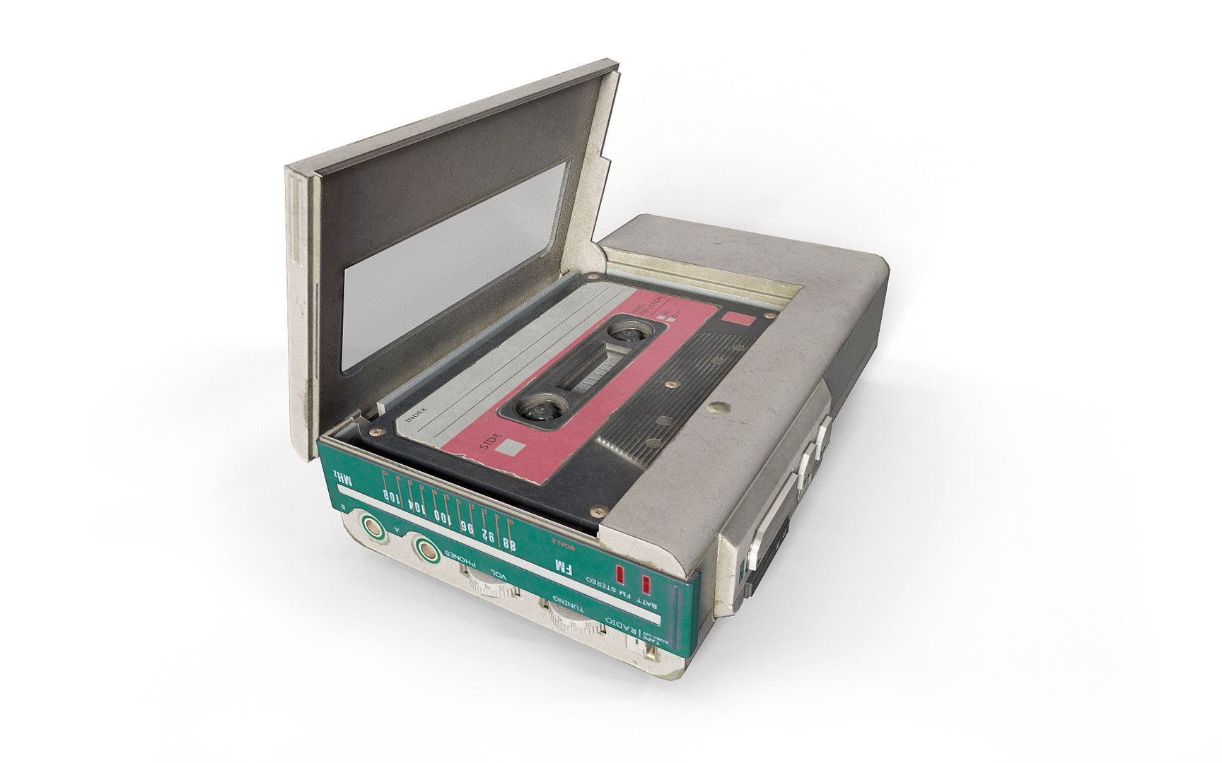 Cassette Player and compact Cassette 3D - TurboSquid 2110955
