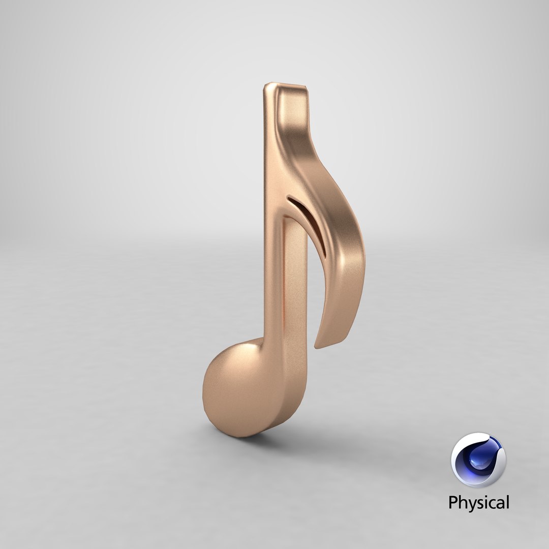 Semiquaver 16th Note model - TurboSquid 2019589