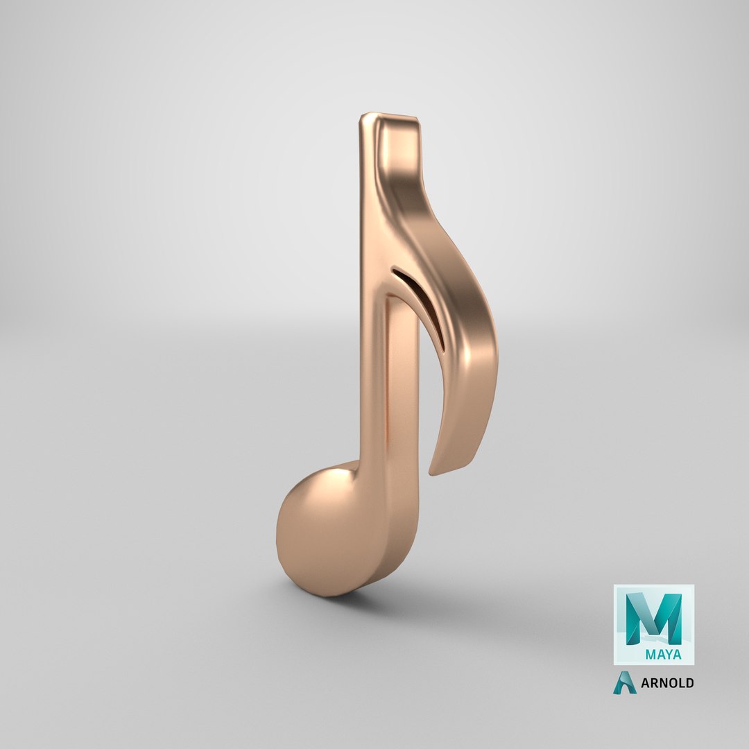 Semiquaver 16th Note model - TurboSquid 2019589