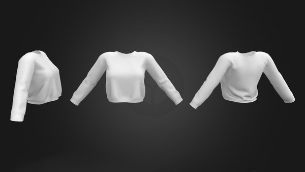 Ladies Knit Sweater 3D model - TurboSquid 1813965