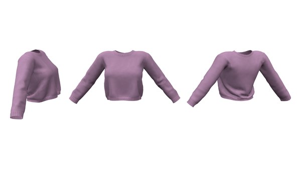 Ladies Knit Sweater 3D model - TurboSquid 1813965