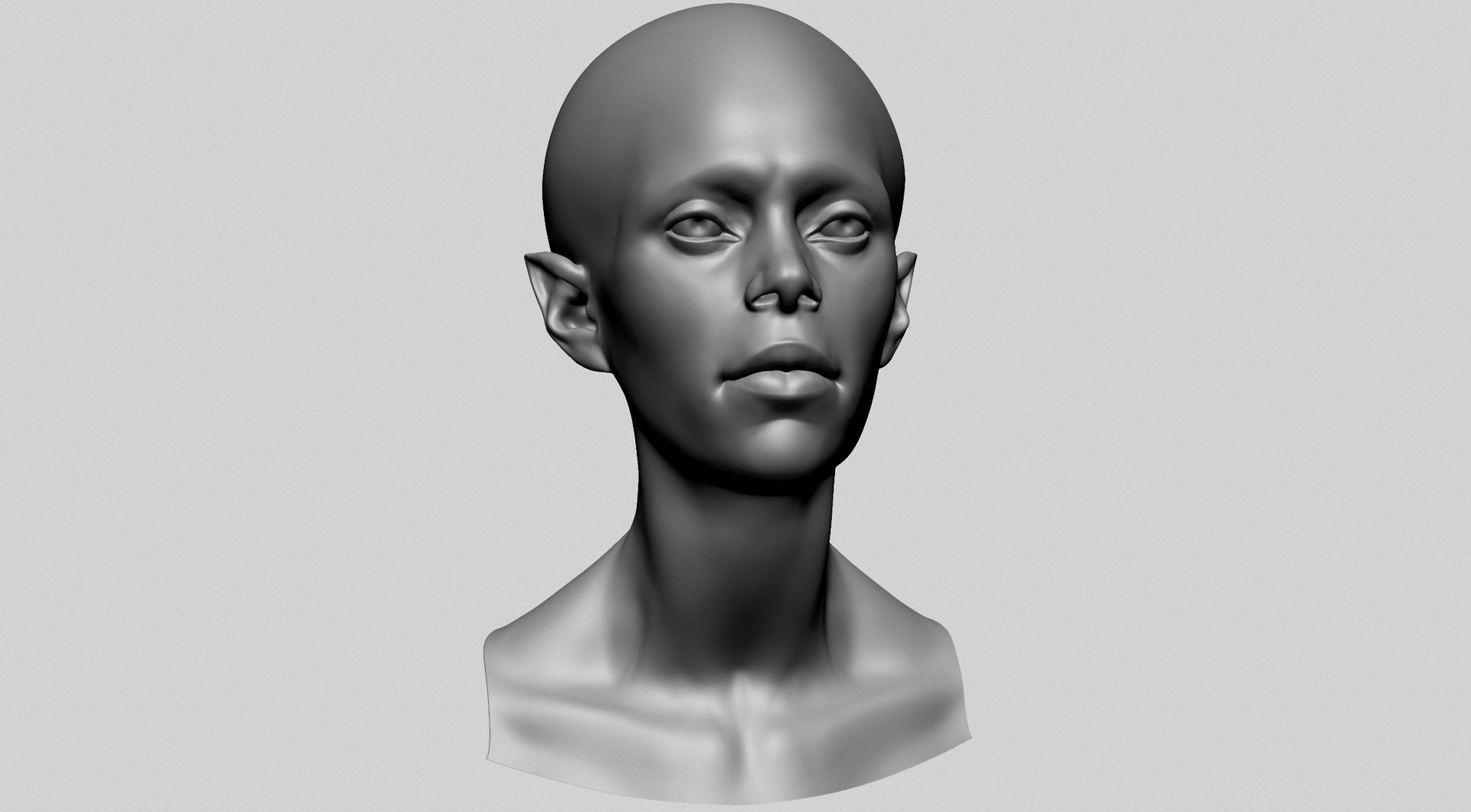 Female Head F 3D Model - TurboSquid 2207662