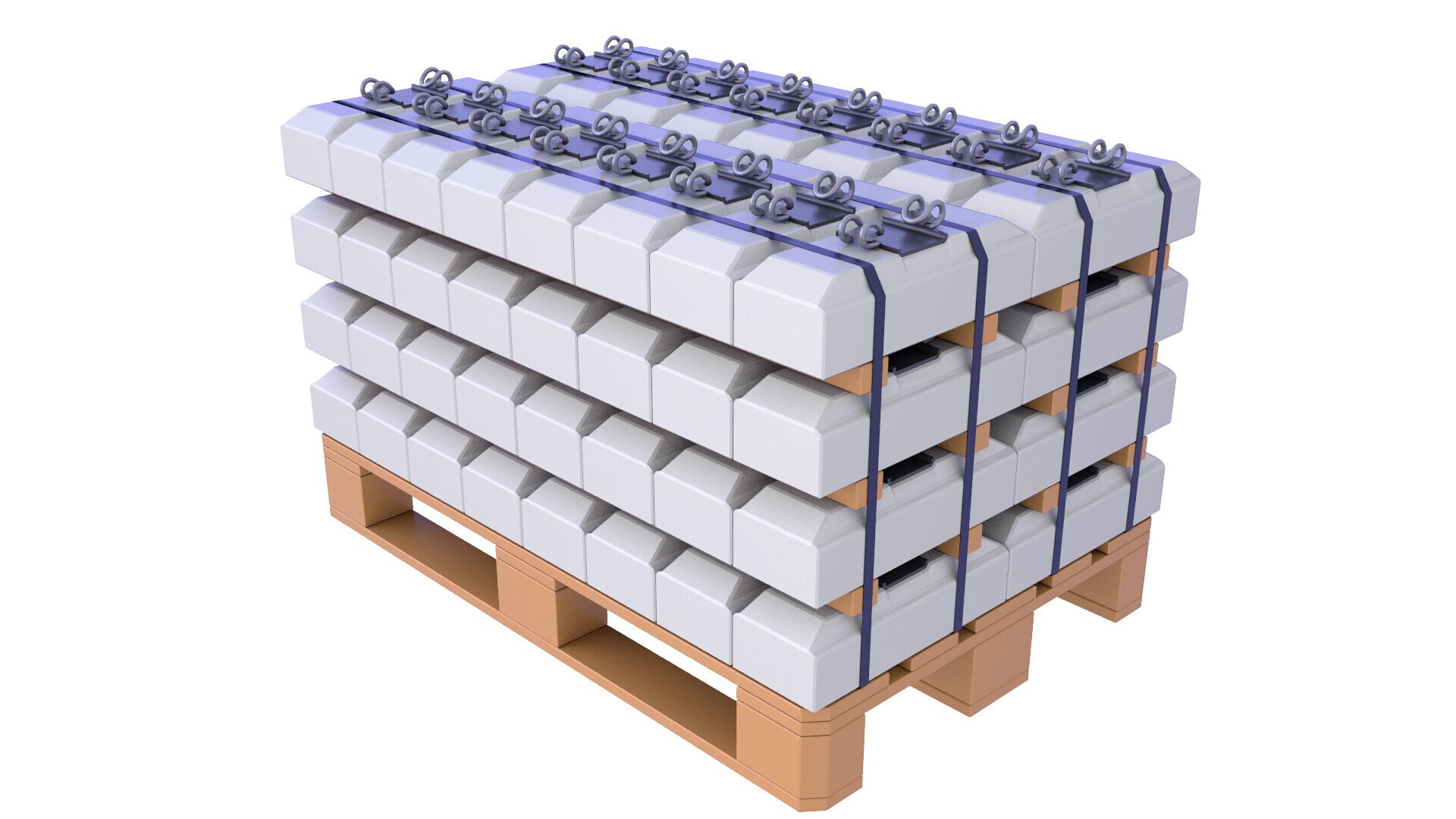 3D Pallet With Railway Sleeper 22 - TurboSquid 2096407