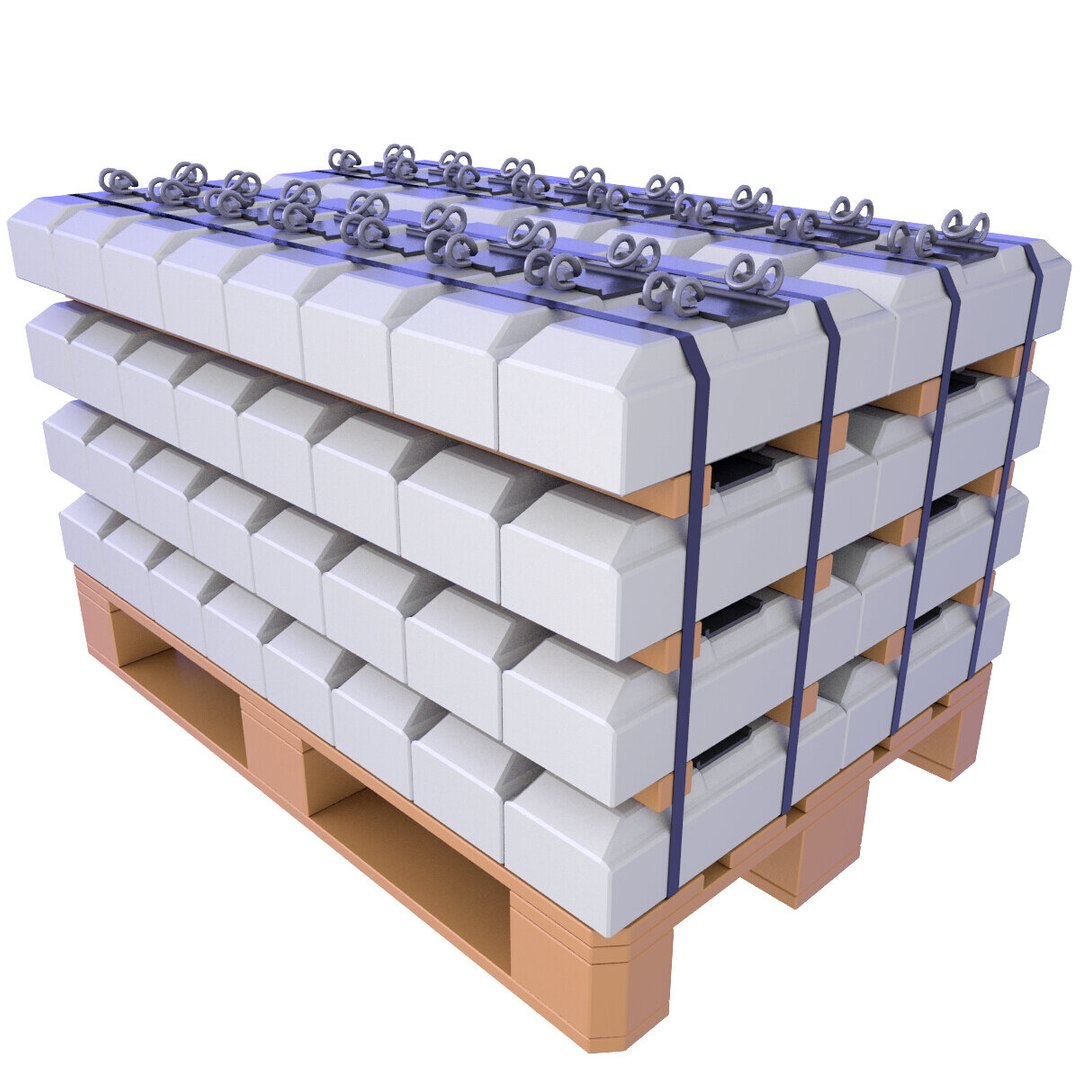 3D Pallet With Railway Sleeper 22 - TurboSquid 2096407