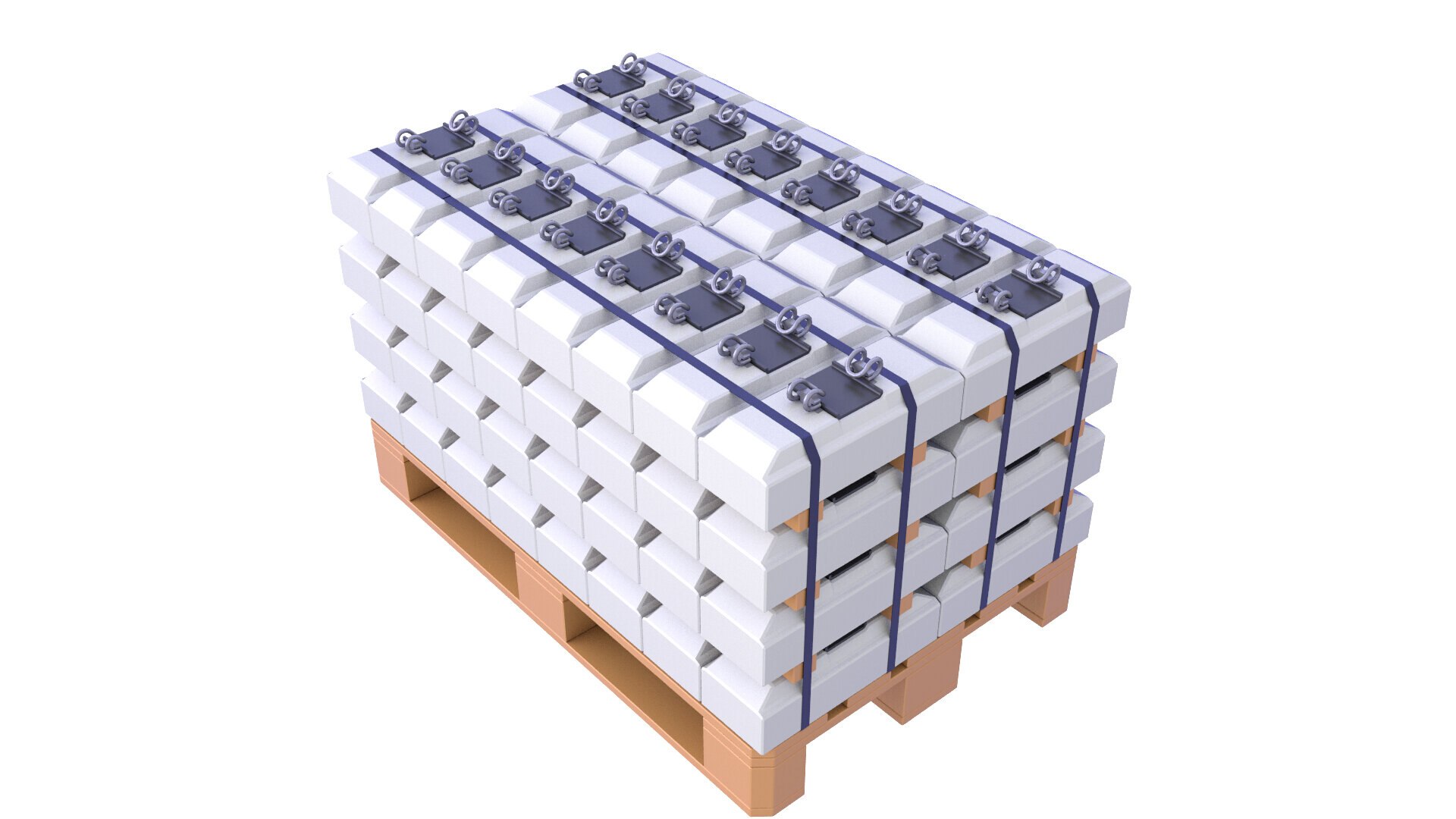 3D Pallet With Railway Sleeper 22 - TurboSquid 2096407
