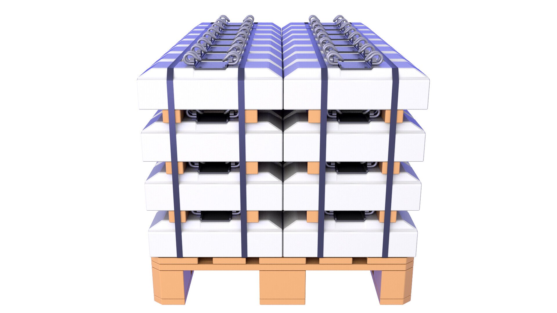 3D Pallet With Railway Sleeper 22 - TurboSquid 2096407