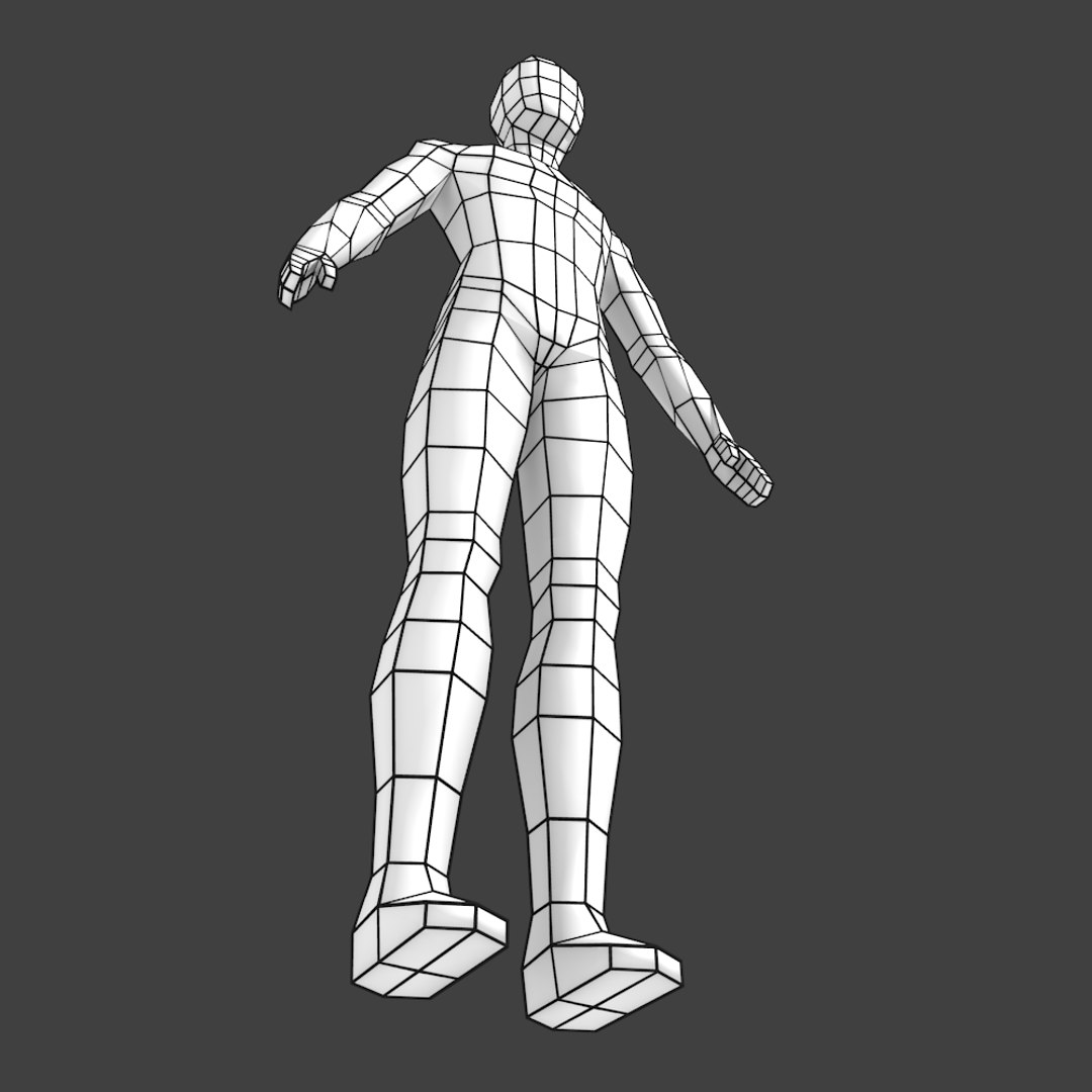 Simple Low-poly Base Mesh Obj
