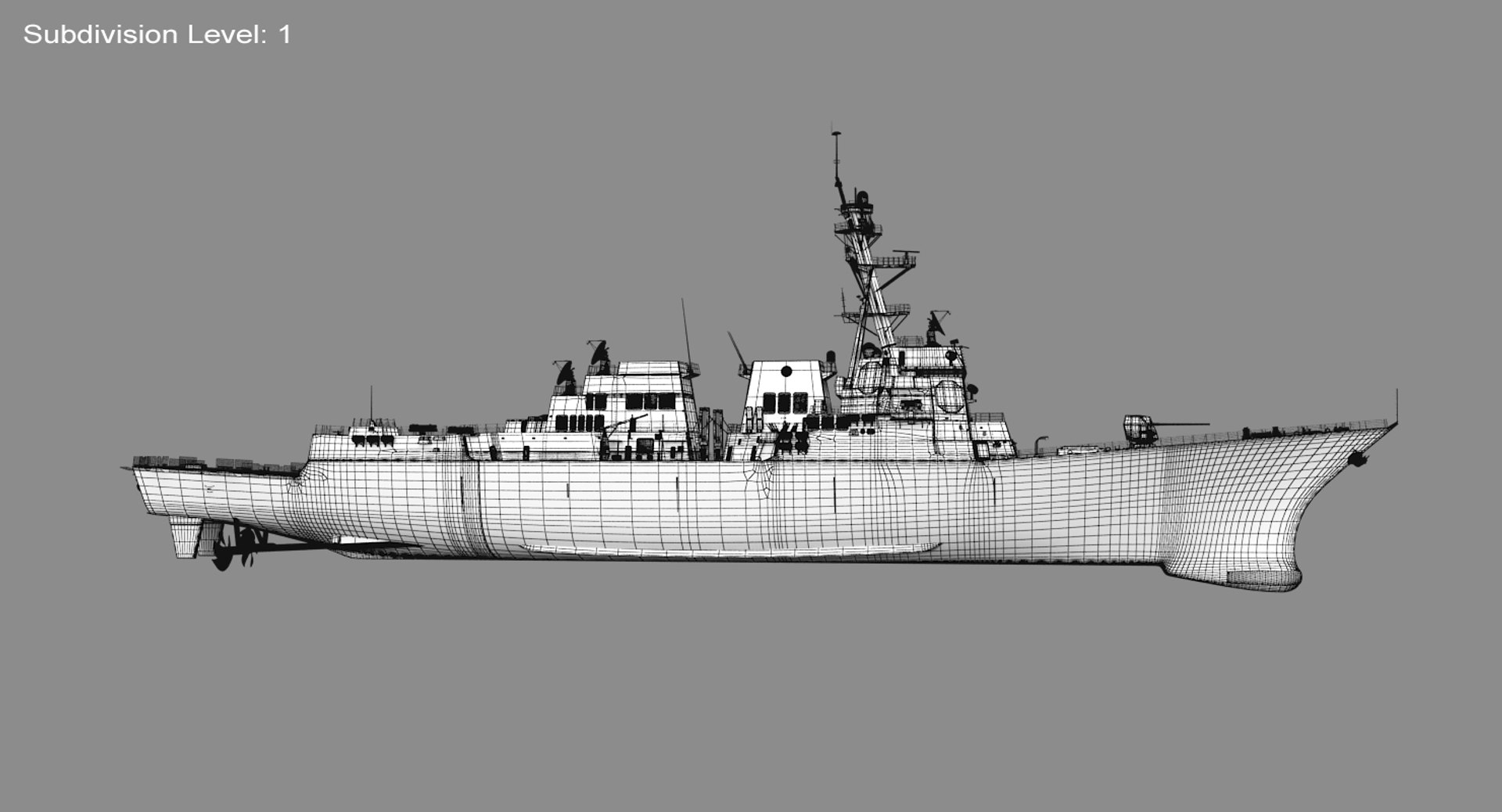 2 Uss Spruance 3d Model