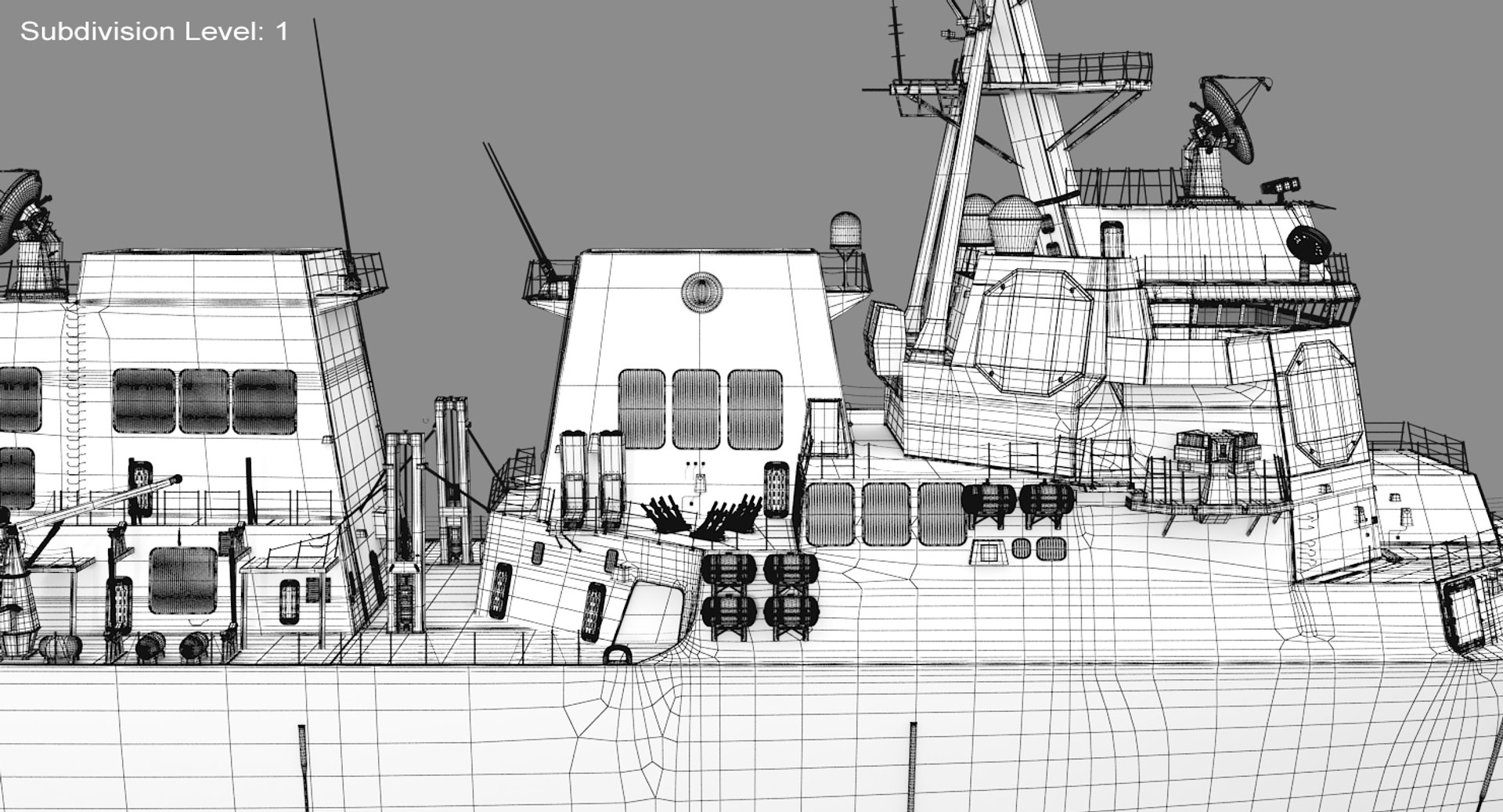 2 Uss Spruance 3d Model