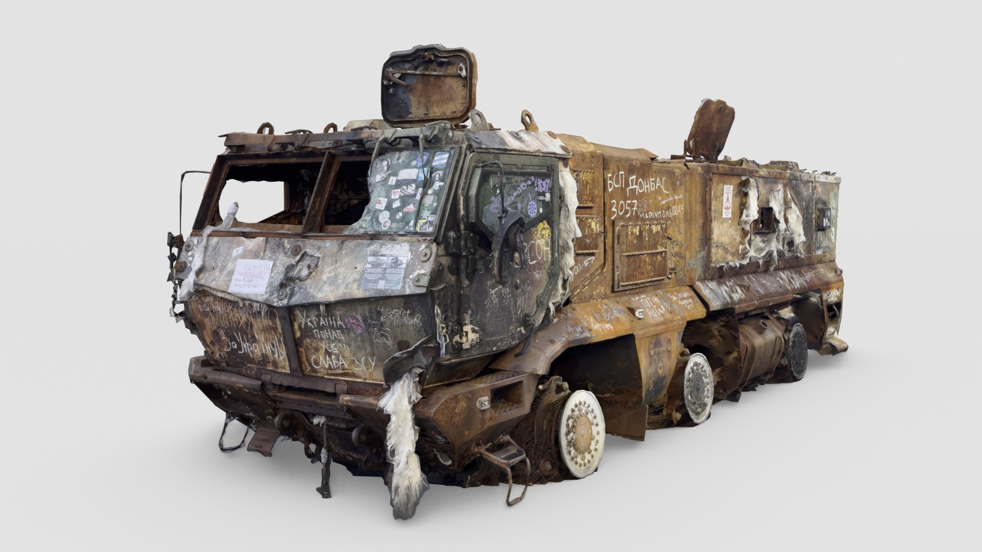 3D Destroyed KAMAZ-63968 Typhoon-K MRAP - TurboSquid 2142201