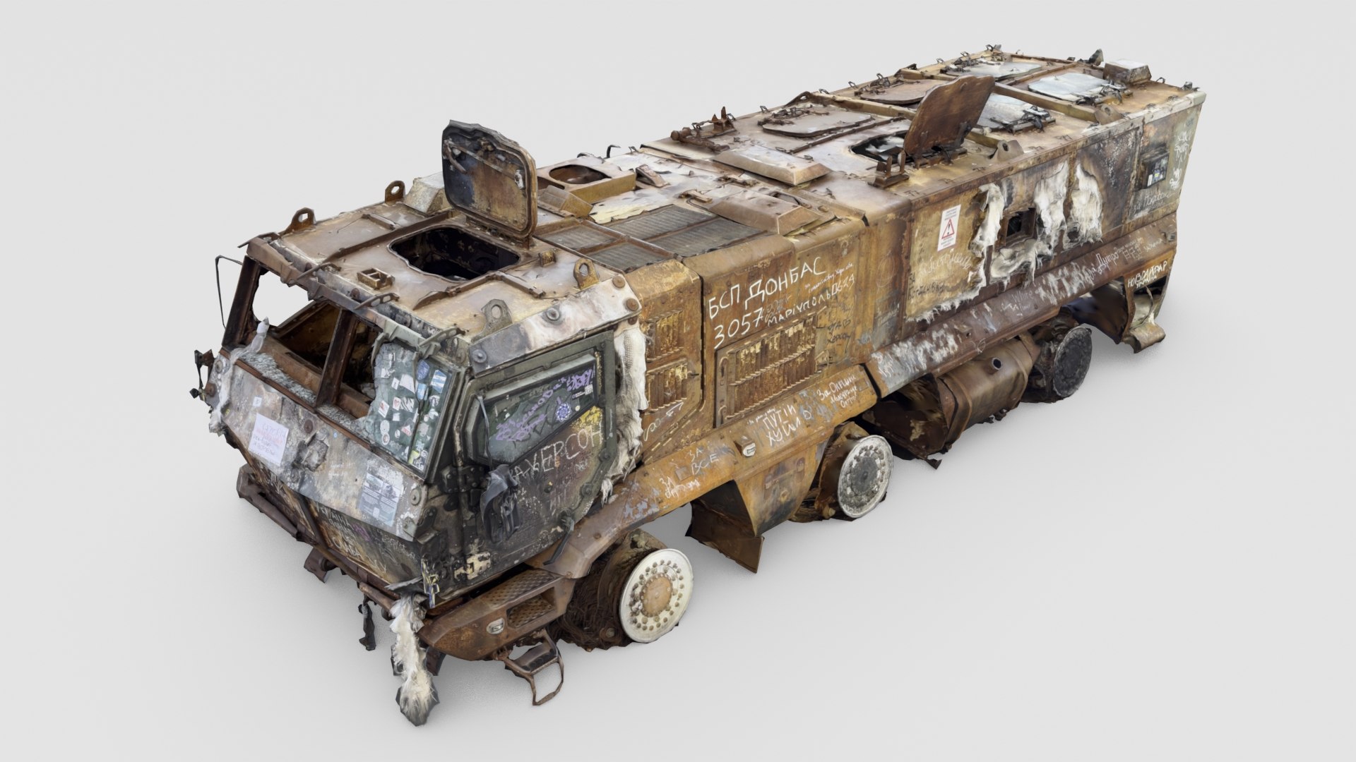3D Destroyed KAMAZ-63968 Typhoon-K MRAP - TurboSquid 2142201