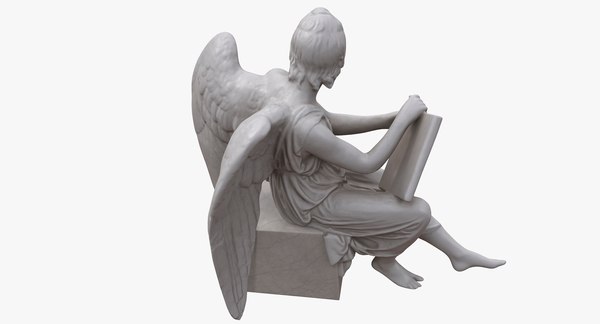 3D sitting angel statue - TurboSquid 1685471