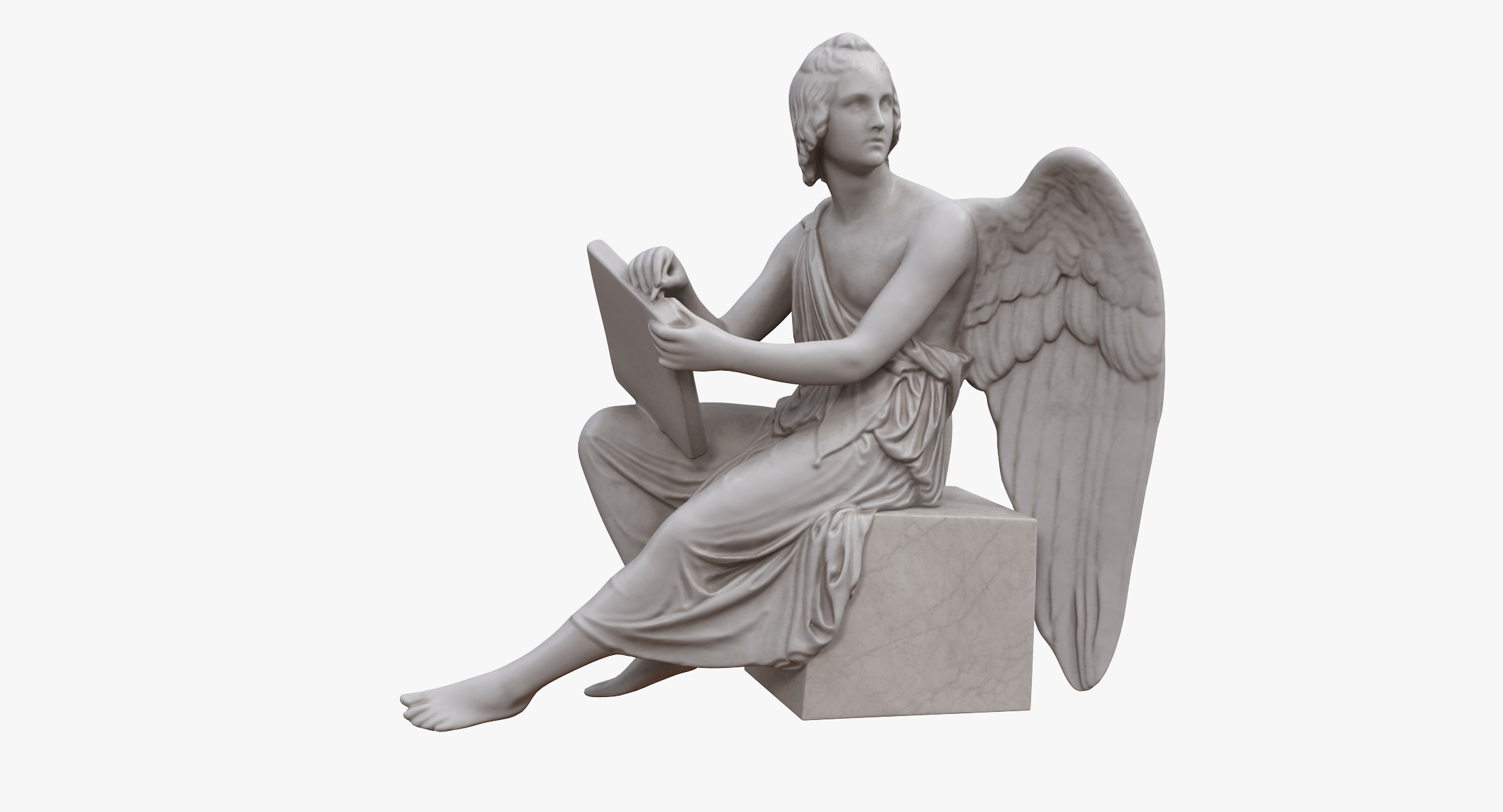 3D sitting angel statue - TurboSquid 1685471