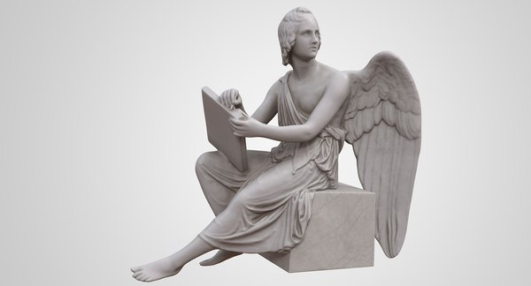 3D sitting angel statue - TurboSquid 1685471