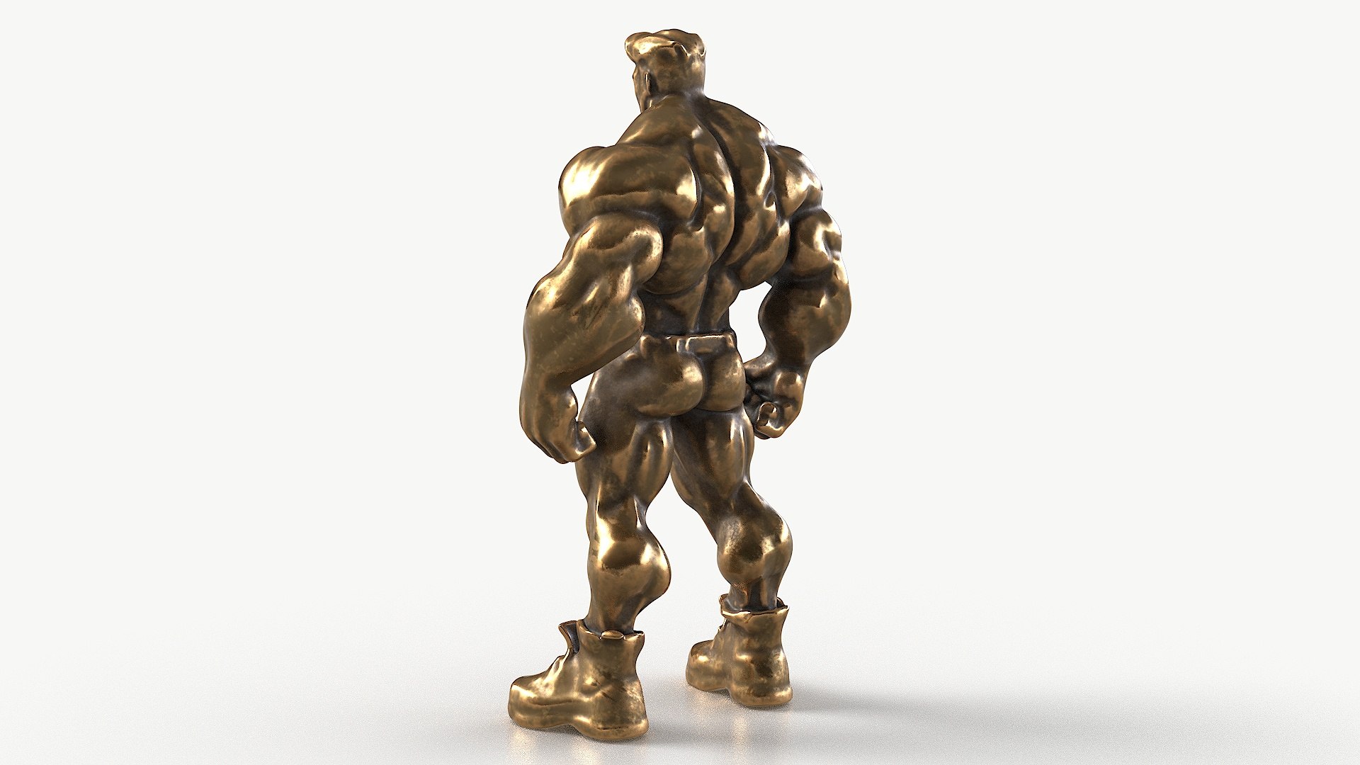 3D Muscular Man Trophy 1 Model - TurboSquid 2320894