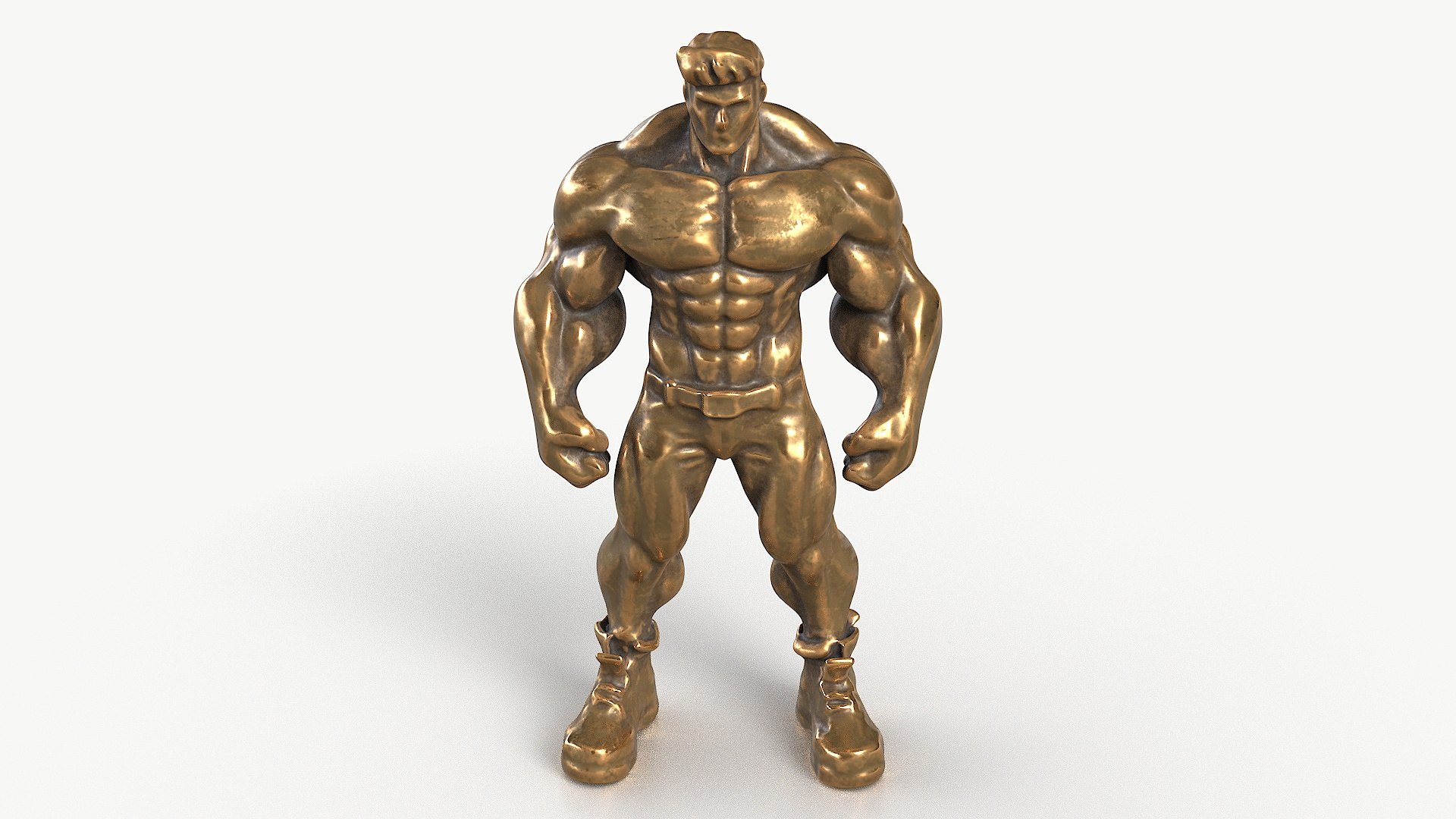 3D Muscular Man Trophy 1 Model - TurboSquid 2320894