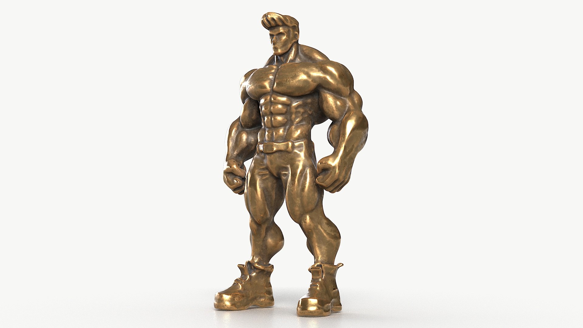 3D Muscular Man Trophy 1 Model - TurboSquid 2320894