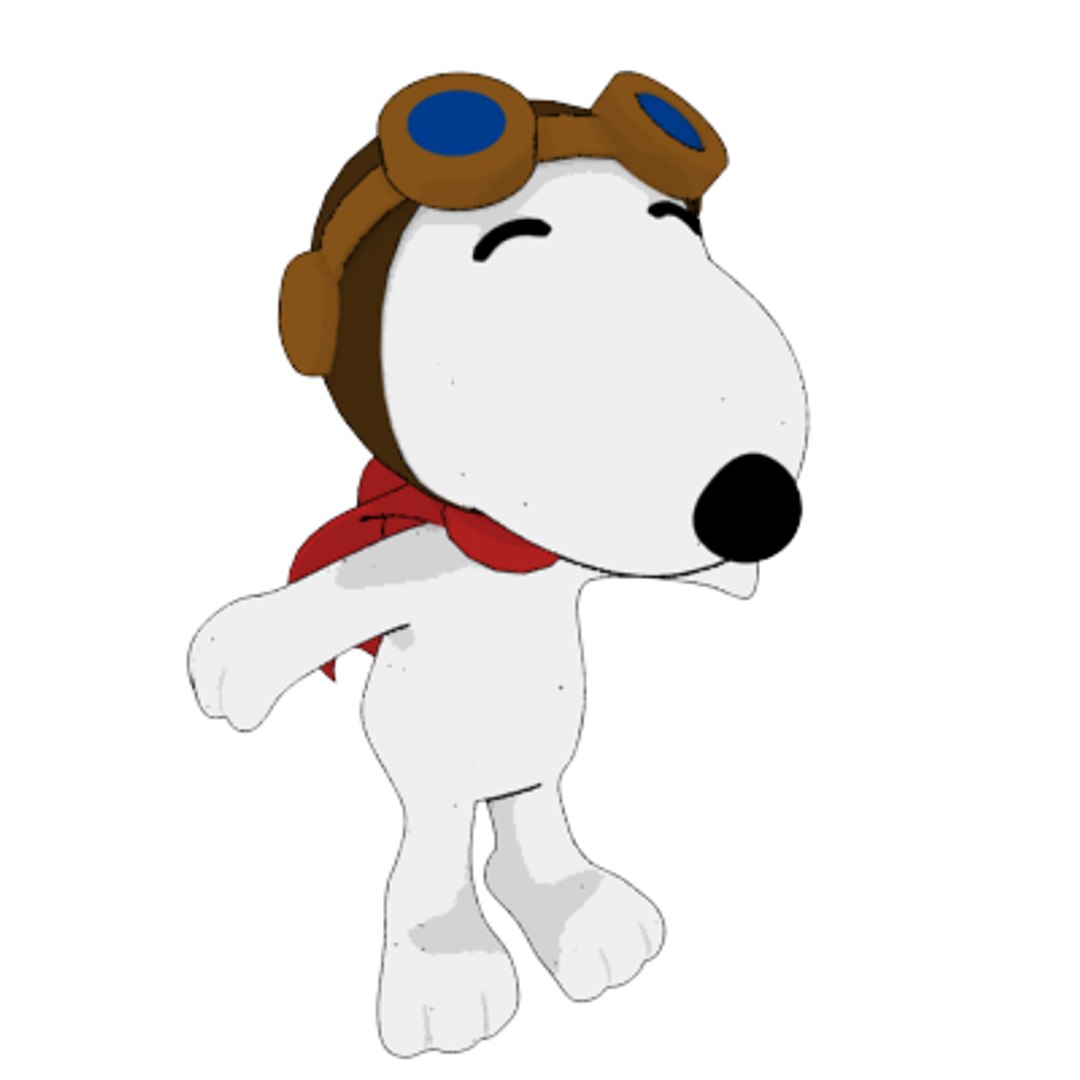 3d Snoopy Cartoon Model