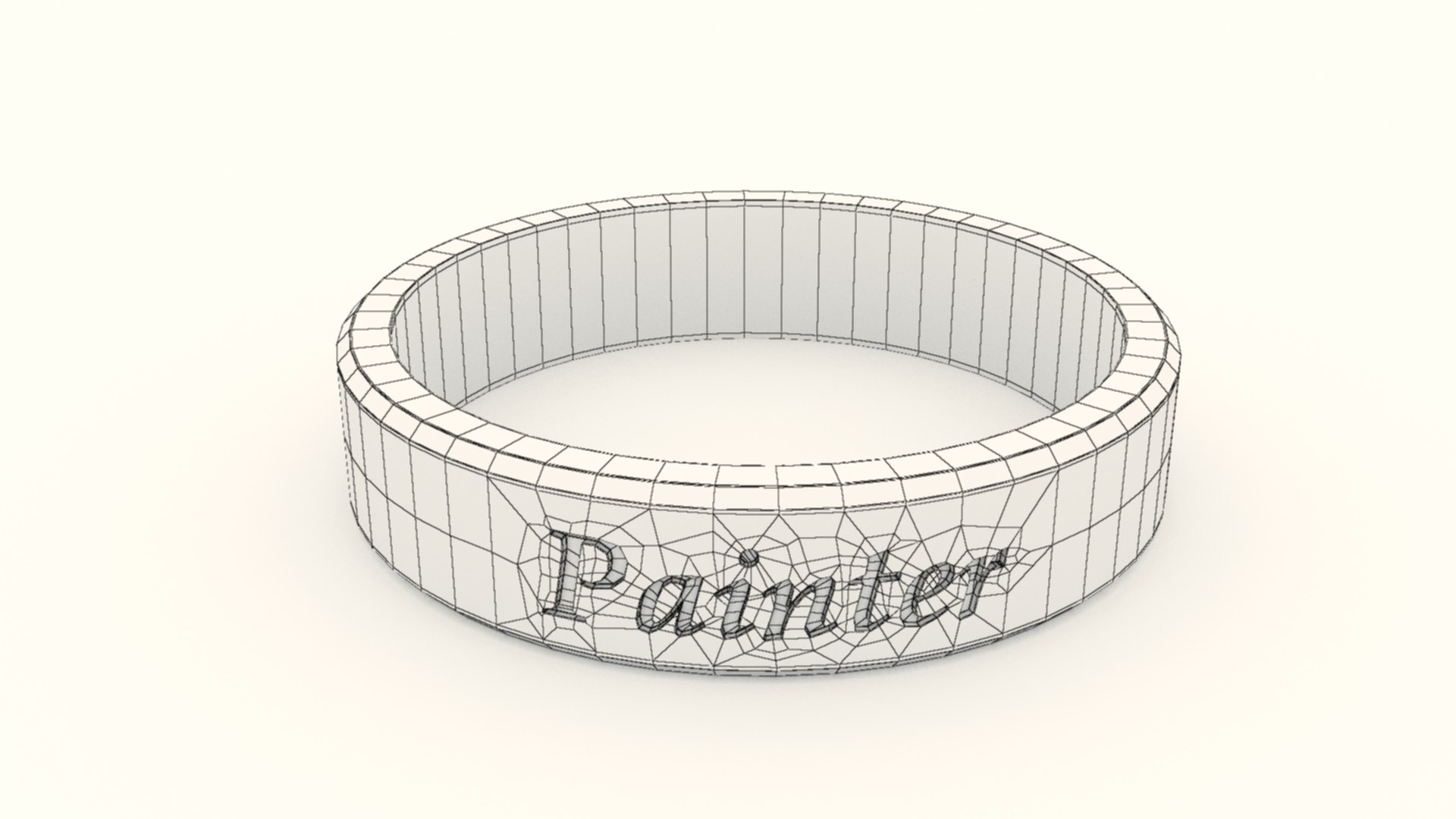 3D Painter Ring Red - TurboSquid 1910737