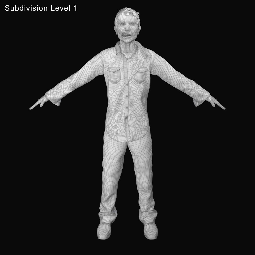 3D zombie rig model - TurboSquid 1211179