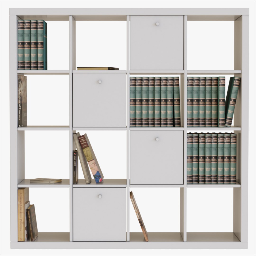 3D bookcase books - TurboSquid 1561693
