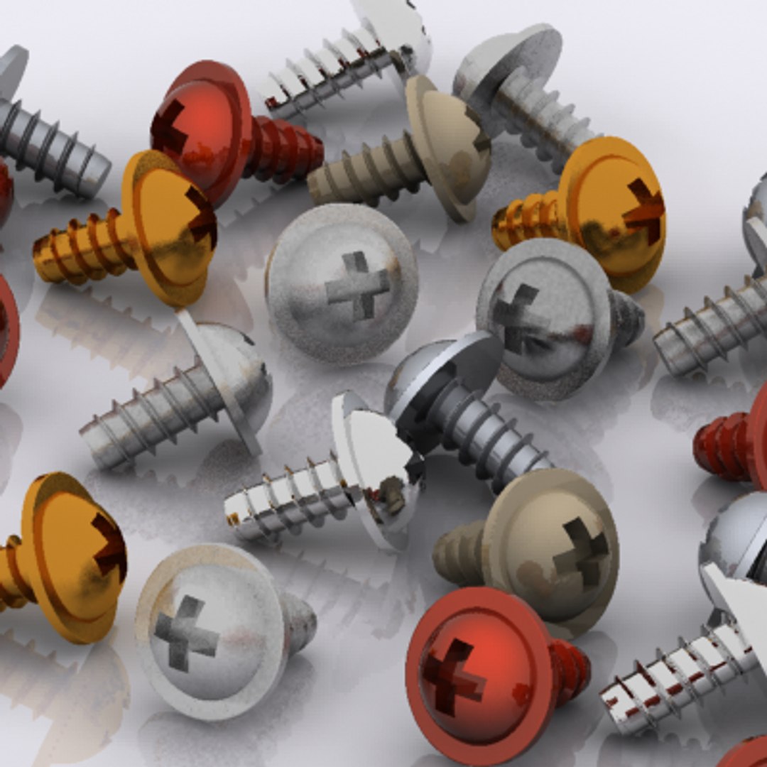 3d simple screw model