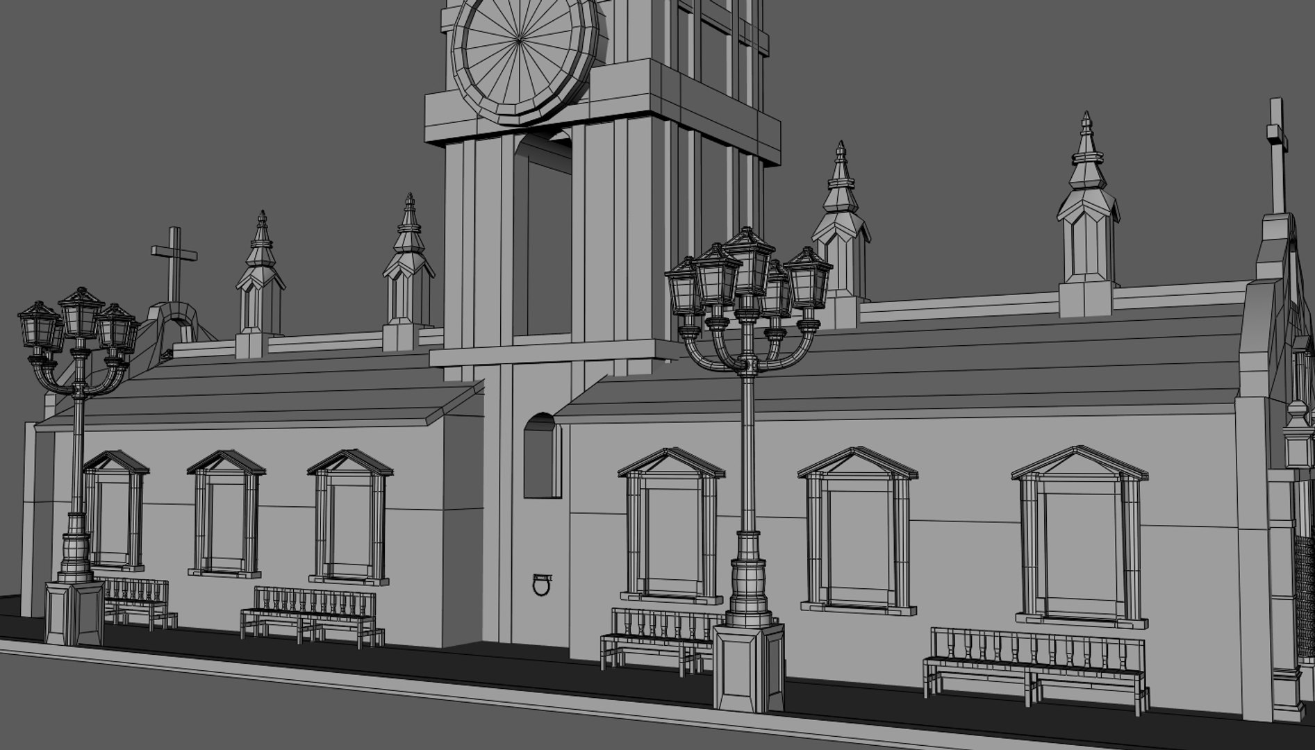 Church Catholic 3D Model - TurboSquid 1153058